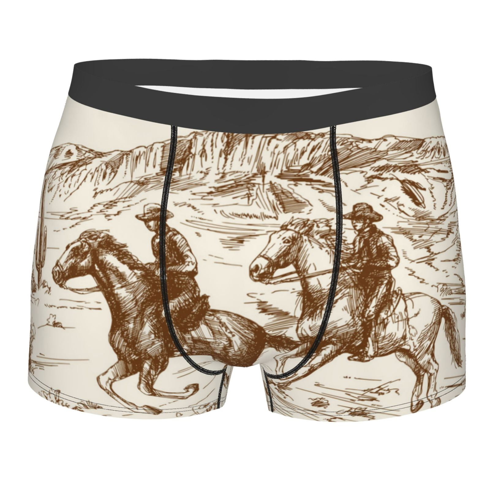 Naloa Western Desert Cowboys1 Print Mens Underwear - Boxers for Men ...