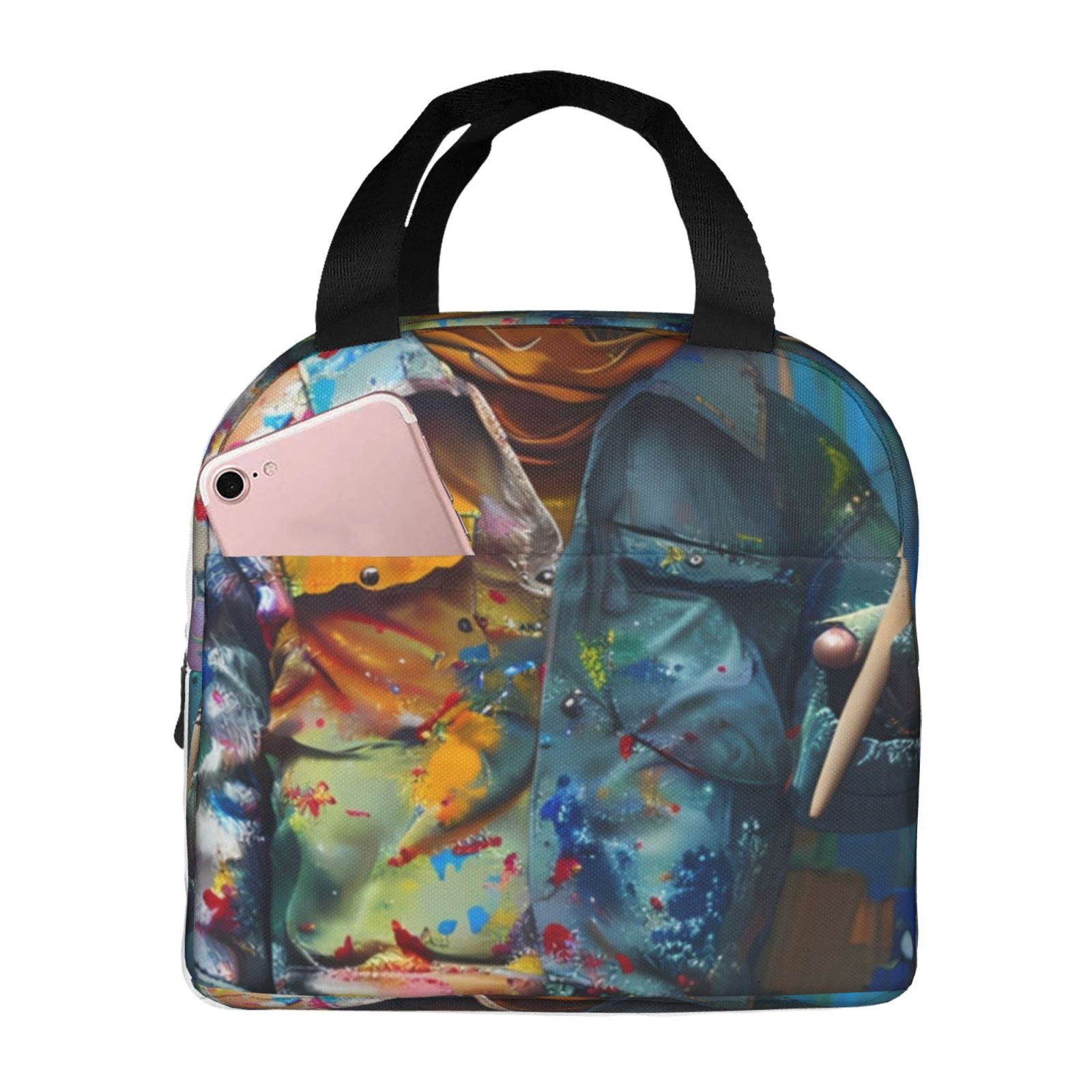 Naloa Whimsical Goat Artist Print Lunch Box for Women Men,Insulated ...