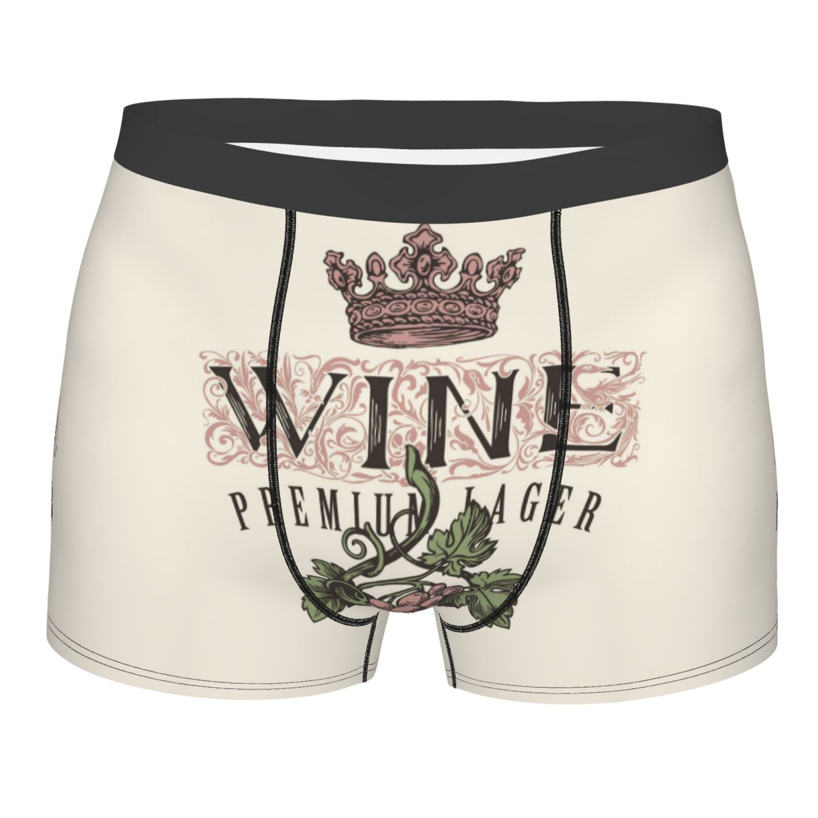 Naloa Wine Print Mens Underwear - Boxers for Men, Classic Briefs for ...