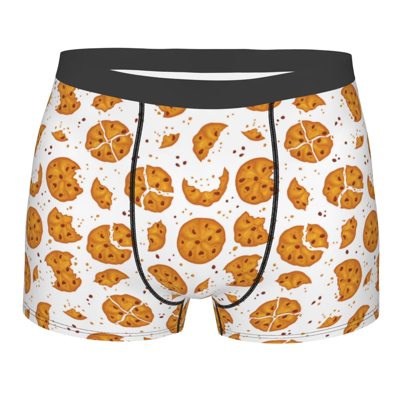 Naloa Yellow Biscuit Print Mens Underwear - Boxers for Men, Classic ...