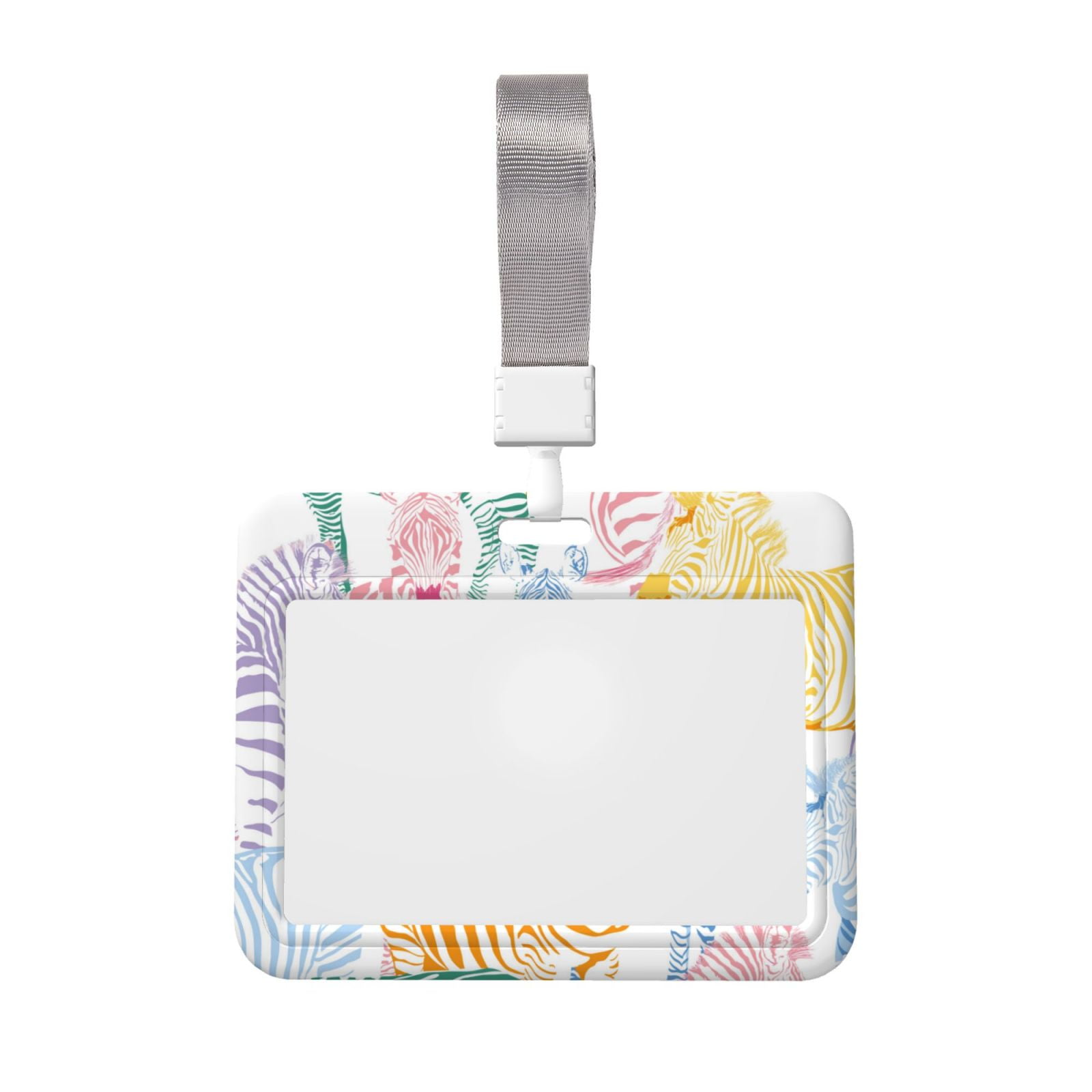 Naloa Zebra Colourful Card Badge Holder Work Badge Sleeve for Office ...