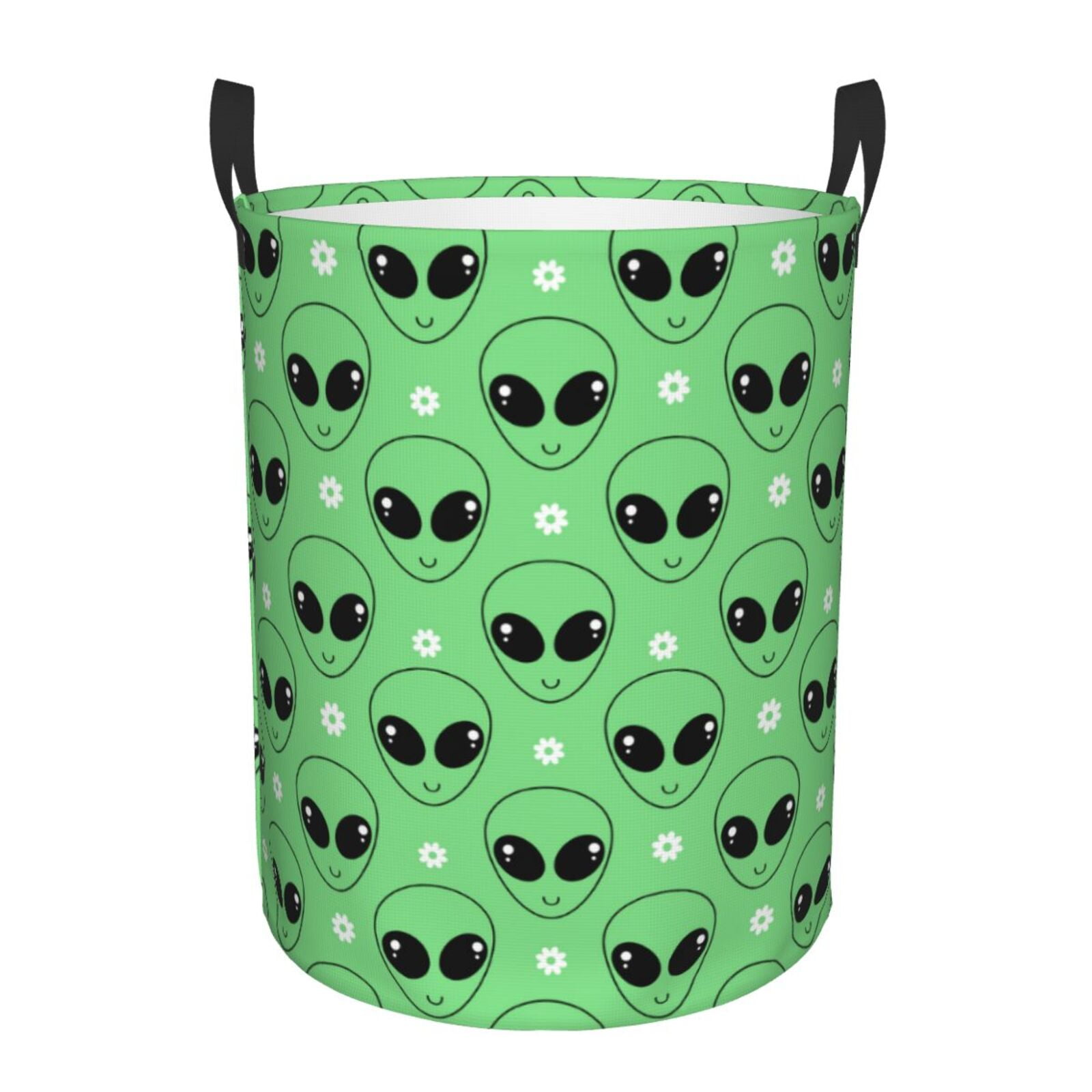 Naloa alien cartoons Round Large Laundry Basket, Toy Storage for Hamper ...