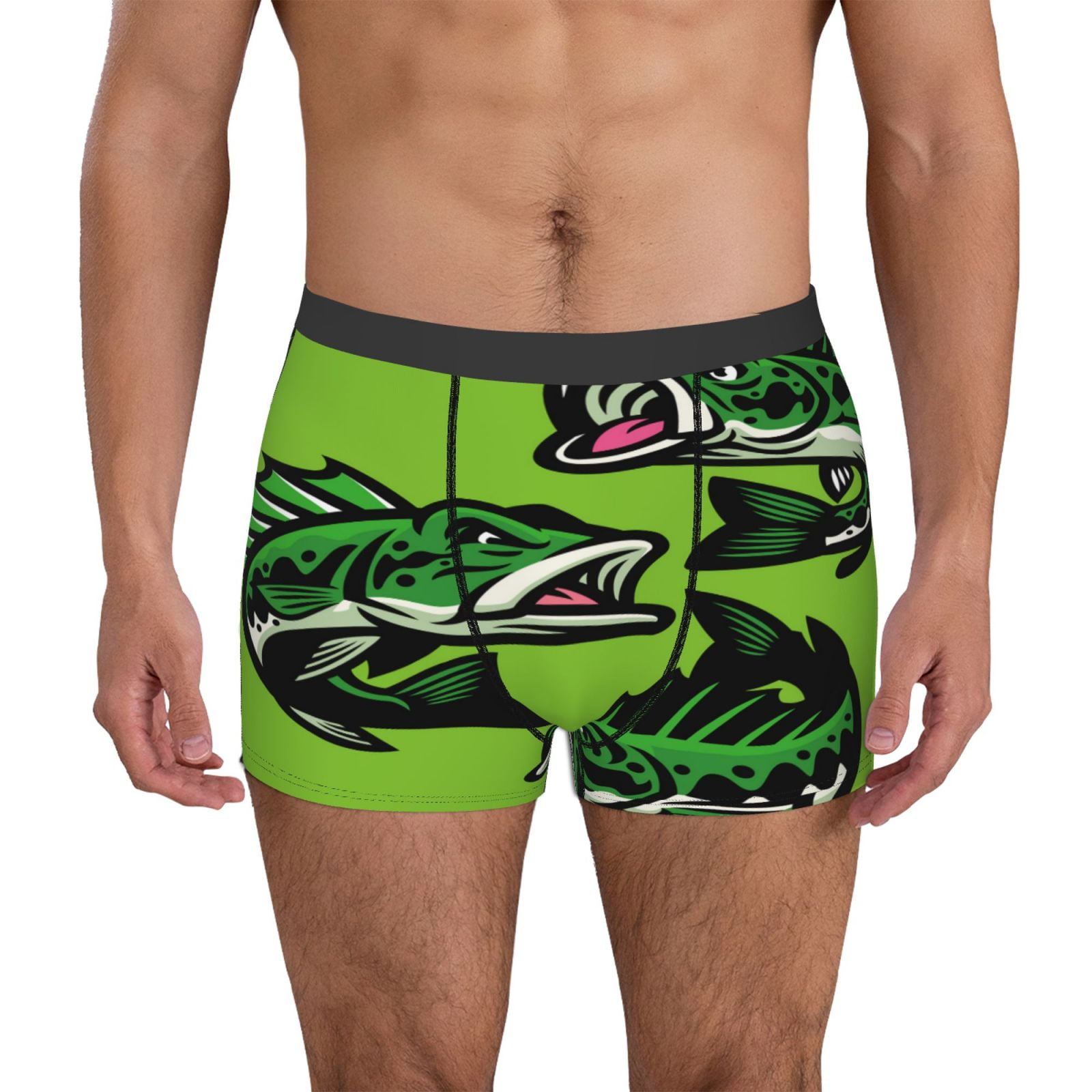 Naloa cartoon largemouth bass fish Men's Boxer Briefs,Soft and ...