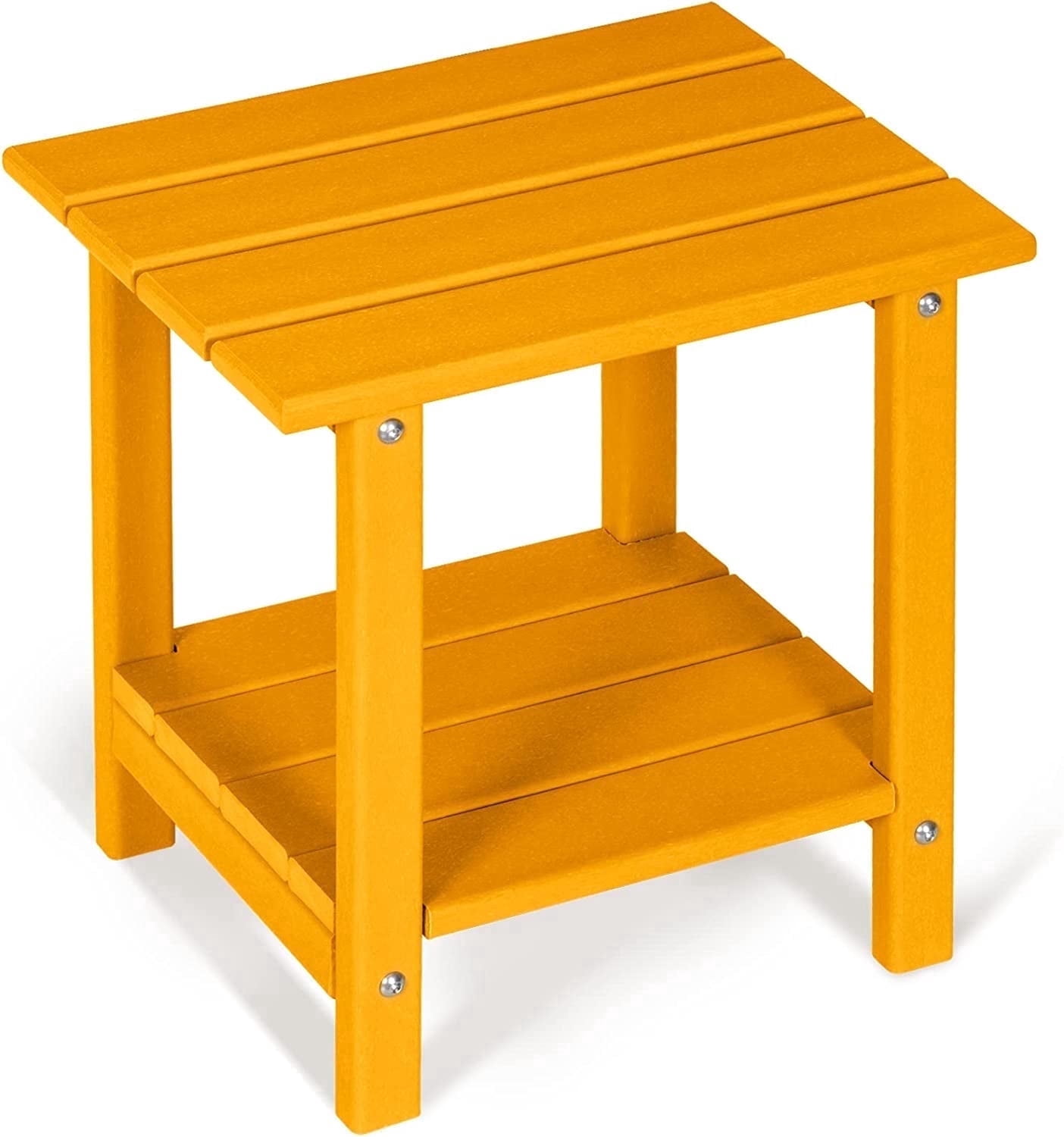 Nalone Outdoor Side Table, 16.6"D x 12.8"W x 17.7"H, Weather-Resistant ...