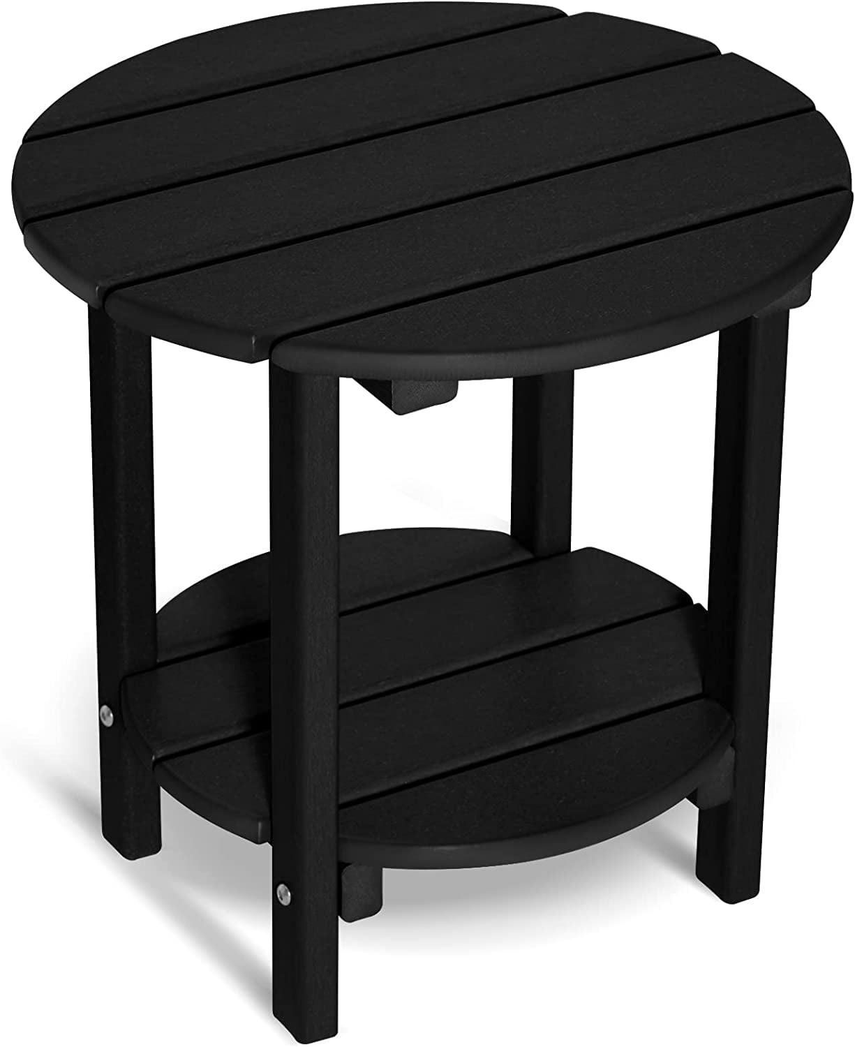 Nalone 2-Tier Adirondack Outdoor Side Table, Weather-Resistant Patio ...