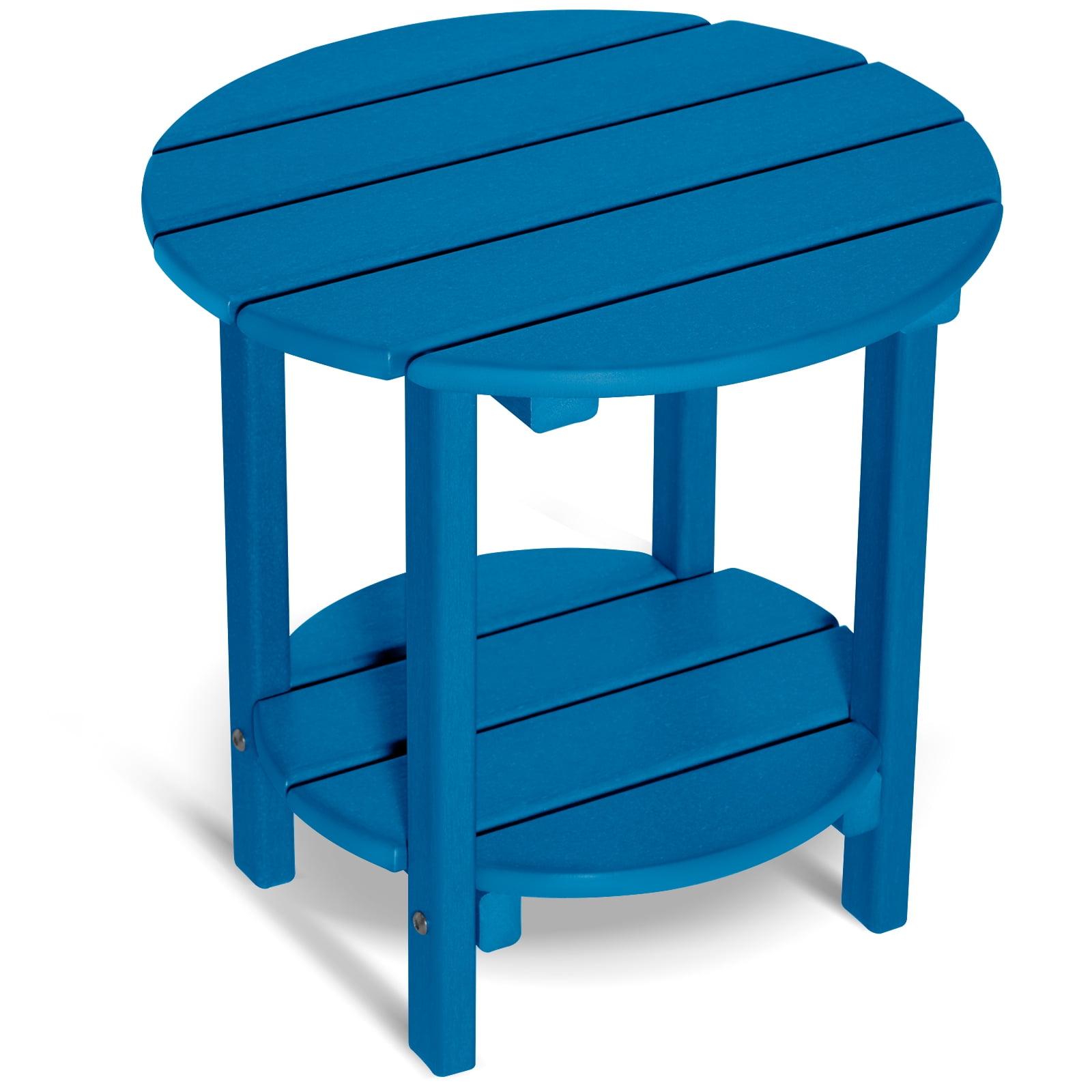 Nalone 2-Tier HDPE Adirondack Outdoor Side Table, Weather Resistant ...