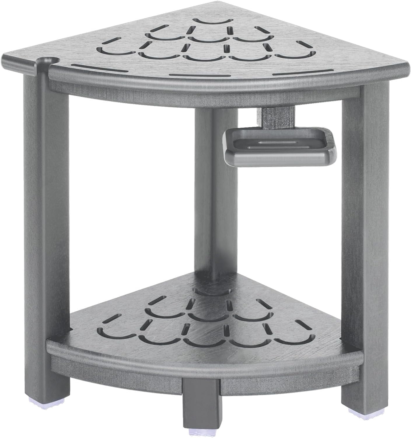 Nalone Corner Shower Stool, HDPE Shower Bench Small Shower Chair Seat ...
