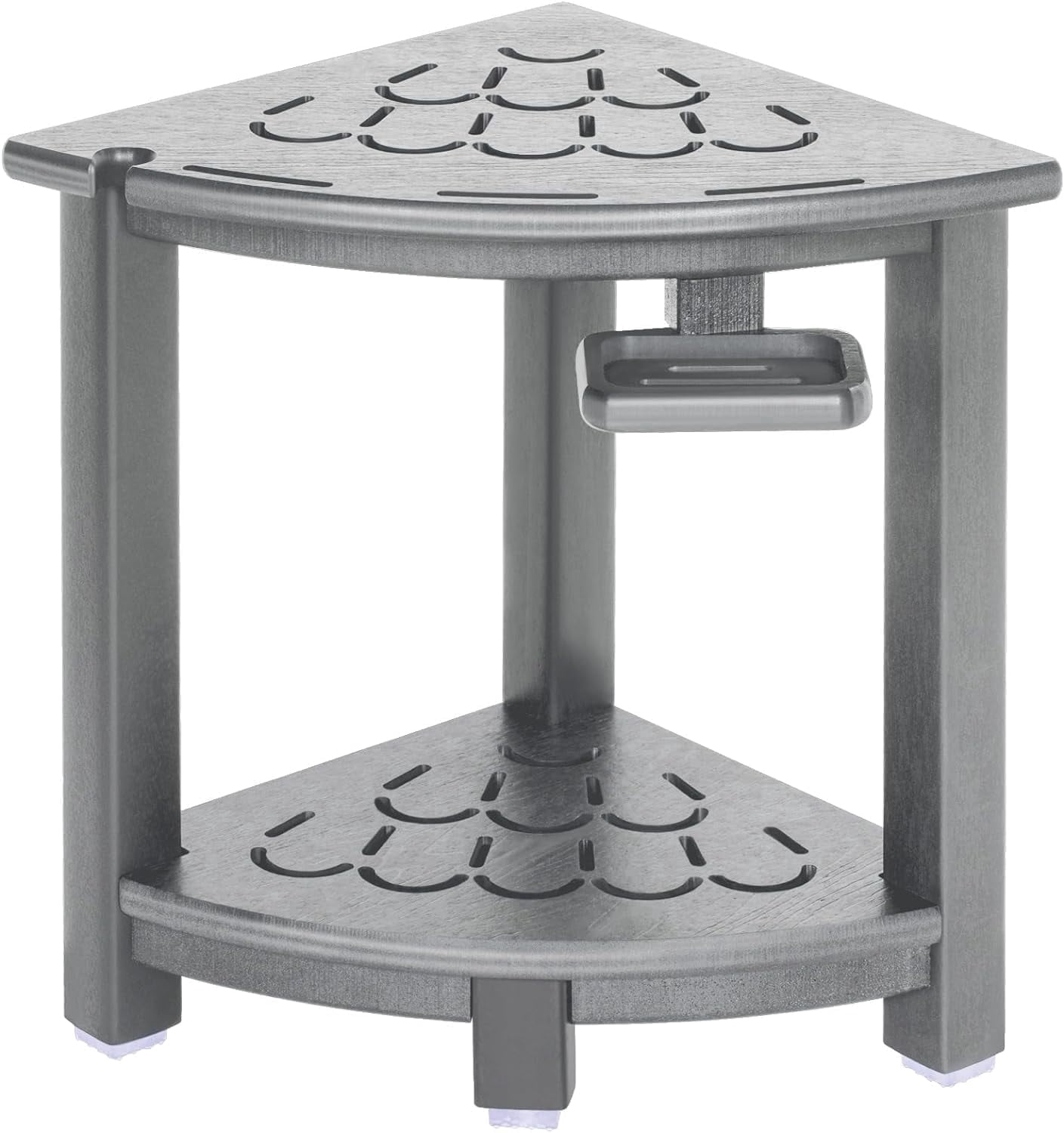 Nalone Corner Shower Stool, HDPE Shower Bench Small Shower Chair Seat ...
