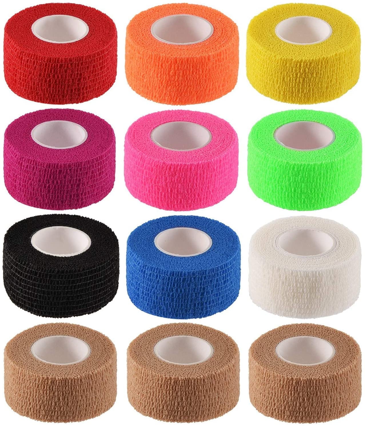 Naltars, Self-Adherent Bandage, 1 inch x 5 yards, 12 pack - Walmart.com