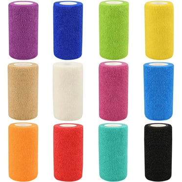 GOOHOCHY 2pcs Pet Self Adherent Bandage Wrap Non-Woven Tape Horse ...