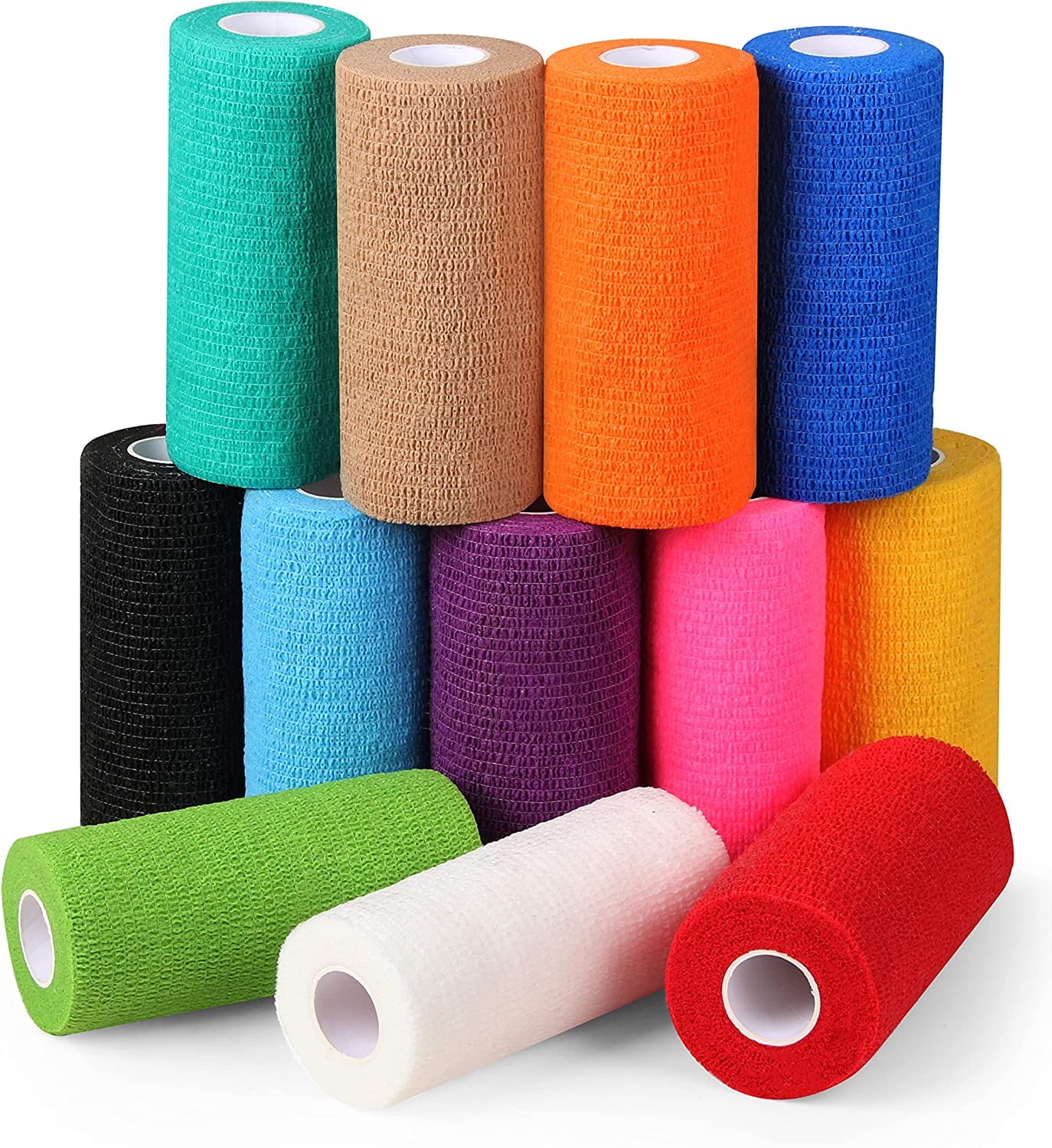 Naltars 12 Pack 6 Inches x 5 Yards Self Adhesive Bandage Breathable ...