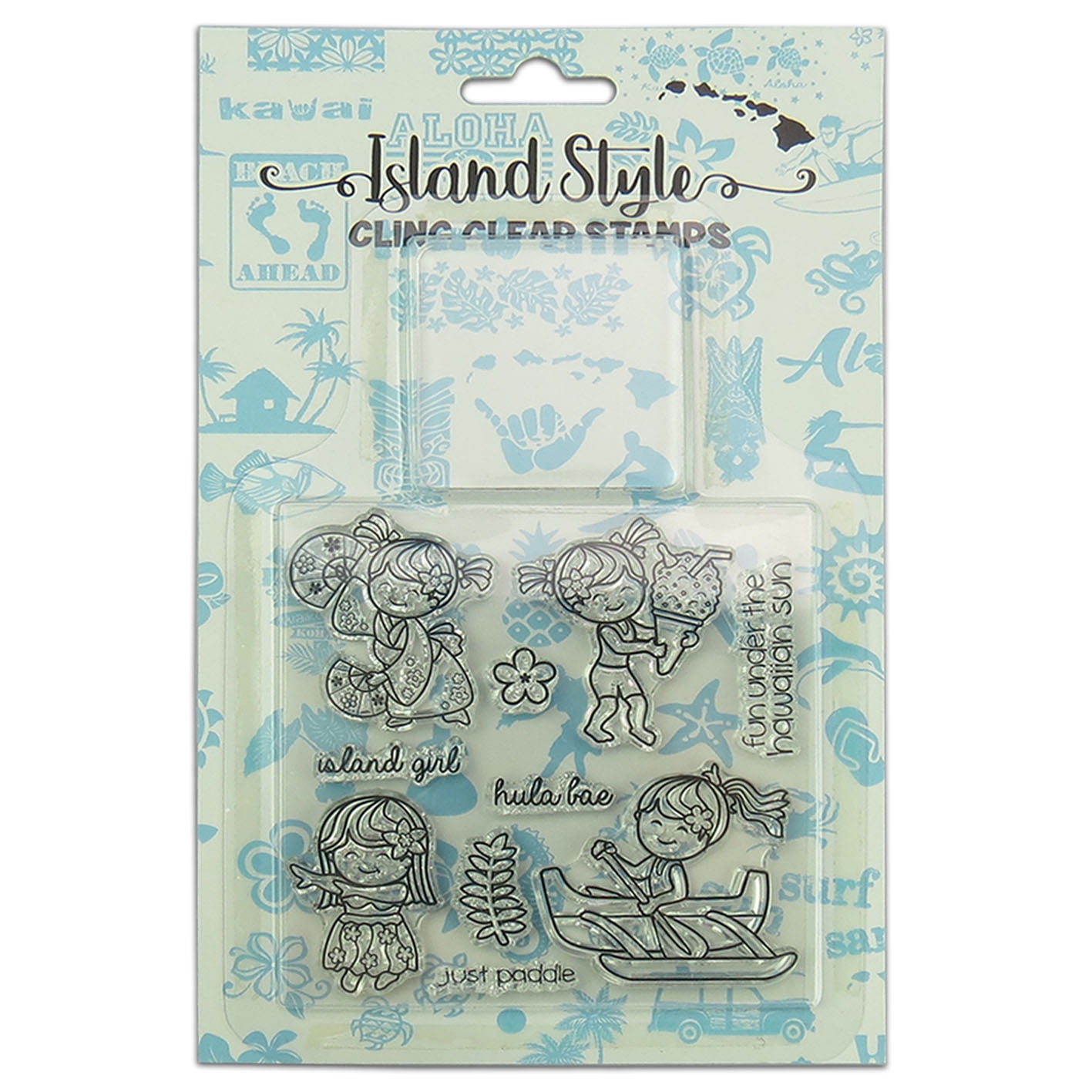 Nalu Blue Decals Keki Wahine Stamp Large - Walmart.com
