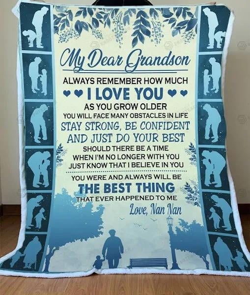 Namashops - To My Dear Grandson From Nan Nan Always Remember How Much I ...