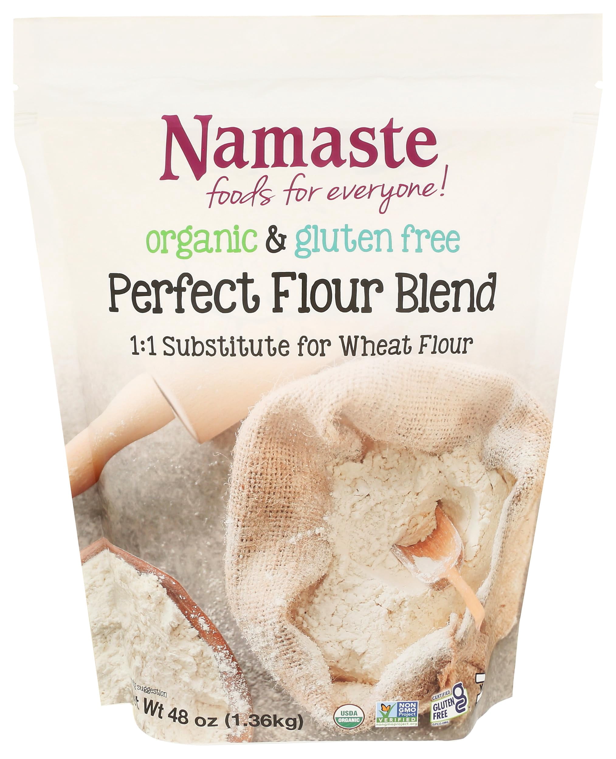 Namaste Foods Gluten Free BDF32 Organic Perfect Flour Blend, 48 Oz ...