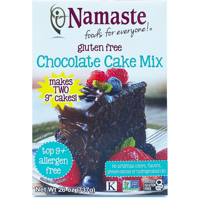 Namaste Foods Gluten Free Chocolate Cake Mix, 26 oz Box - Walmart.com