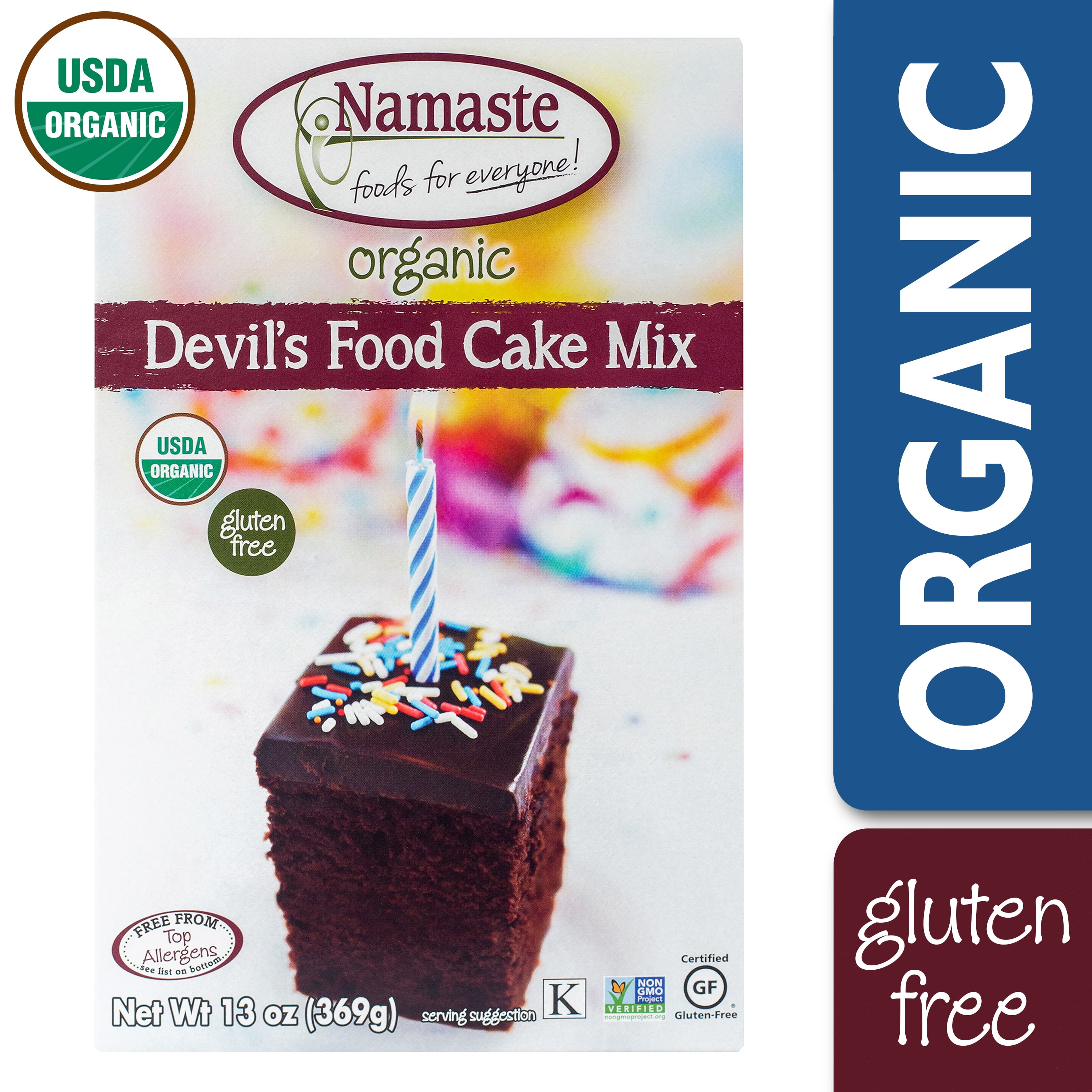 Namaste Foods Gluten Free Organic Devil's Food Cake Baking Mix ...