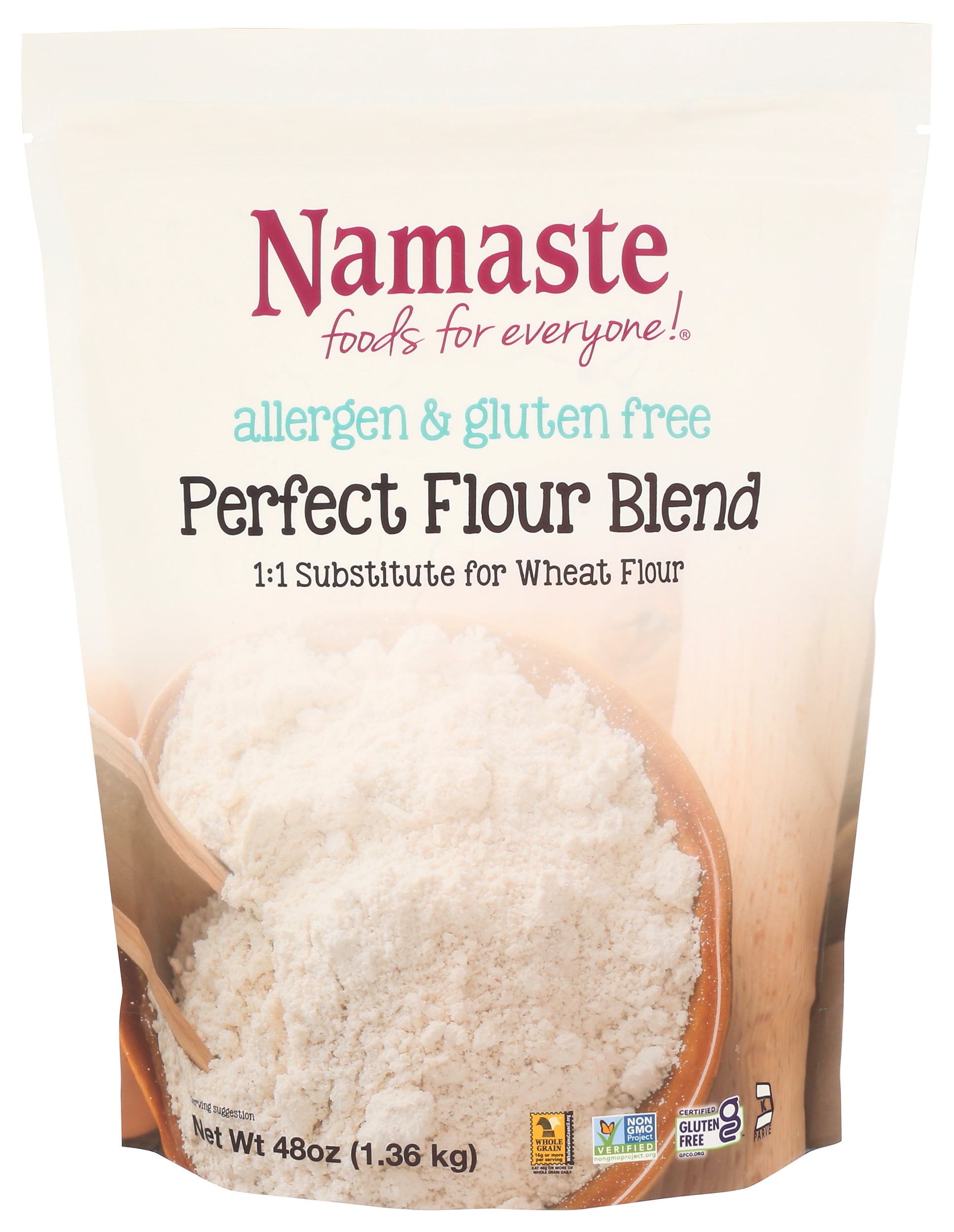 Namaste Foods Gluten Free Perfect Flour Blend, 48 oz. All-Purpose, Non ...