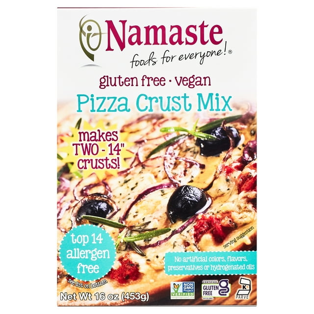 Namaste Foods Gluten Free Pizza Crust Mix 16oz Box - Walmart.com