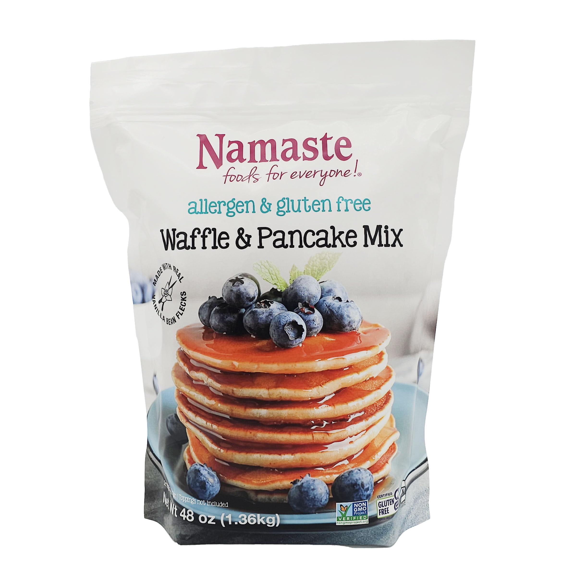 Namaste Foods Gluten Free SSF20 Waffle & Pancake Mix, 48 oz - Walmart.com
