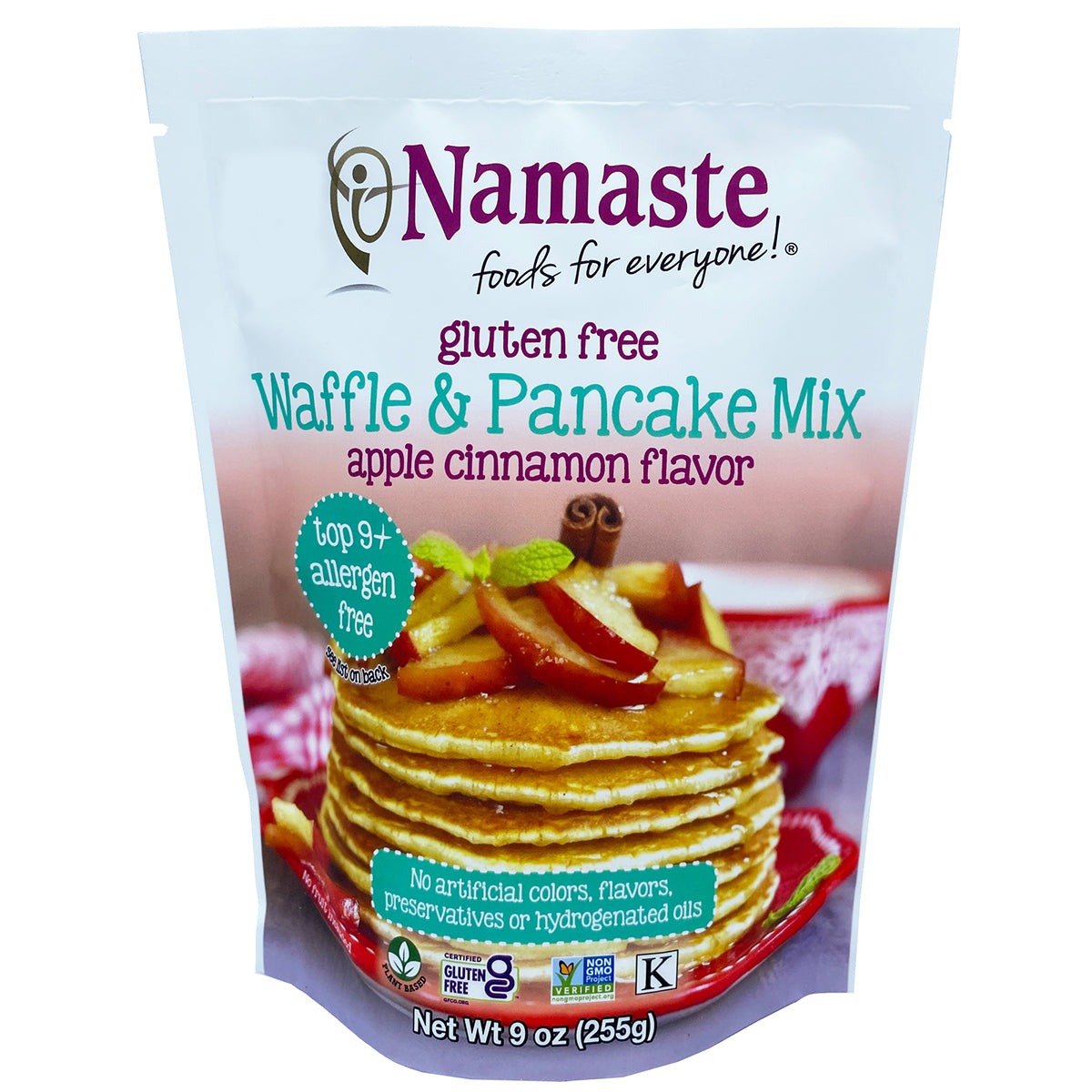 Namaste Foods Gluten Free Waffle and Pancake Mix Apple & Cinnamon - 9 ...