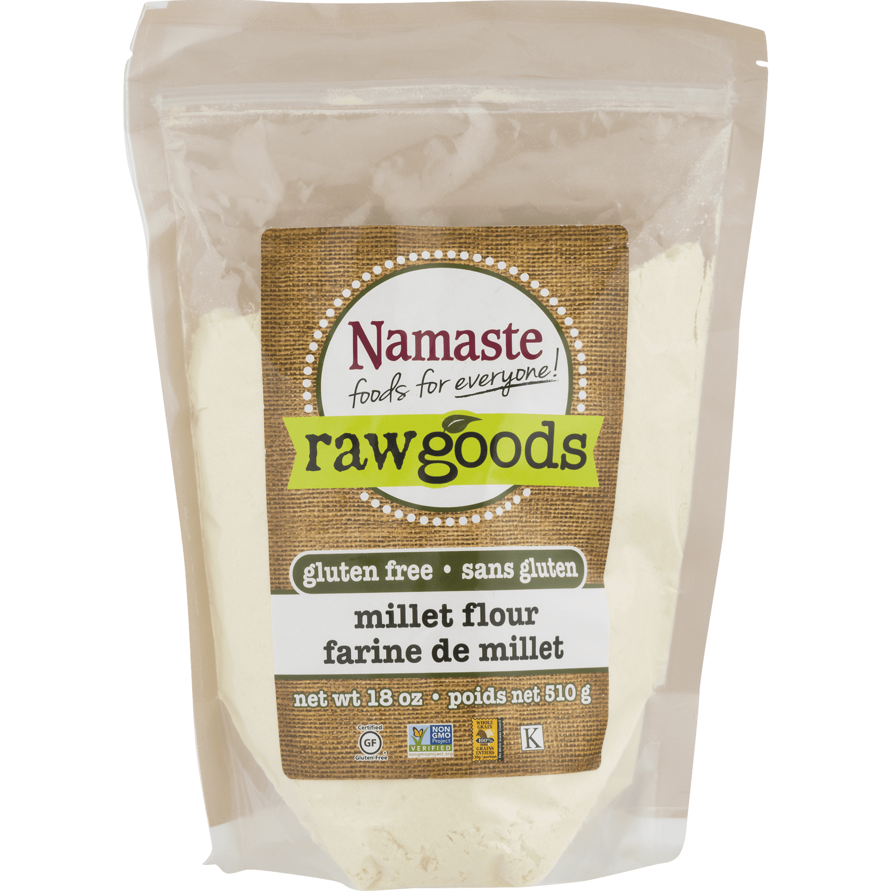 Namaste Foods Millet Flour Gluten Free , 18 oz Bag - Walmart.com