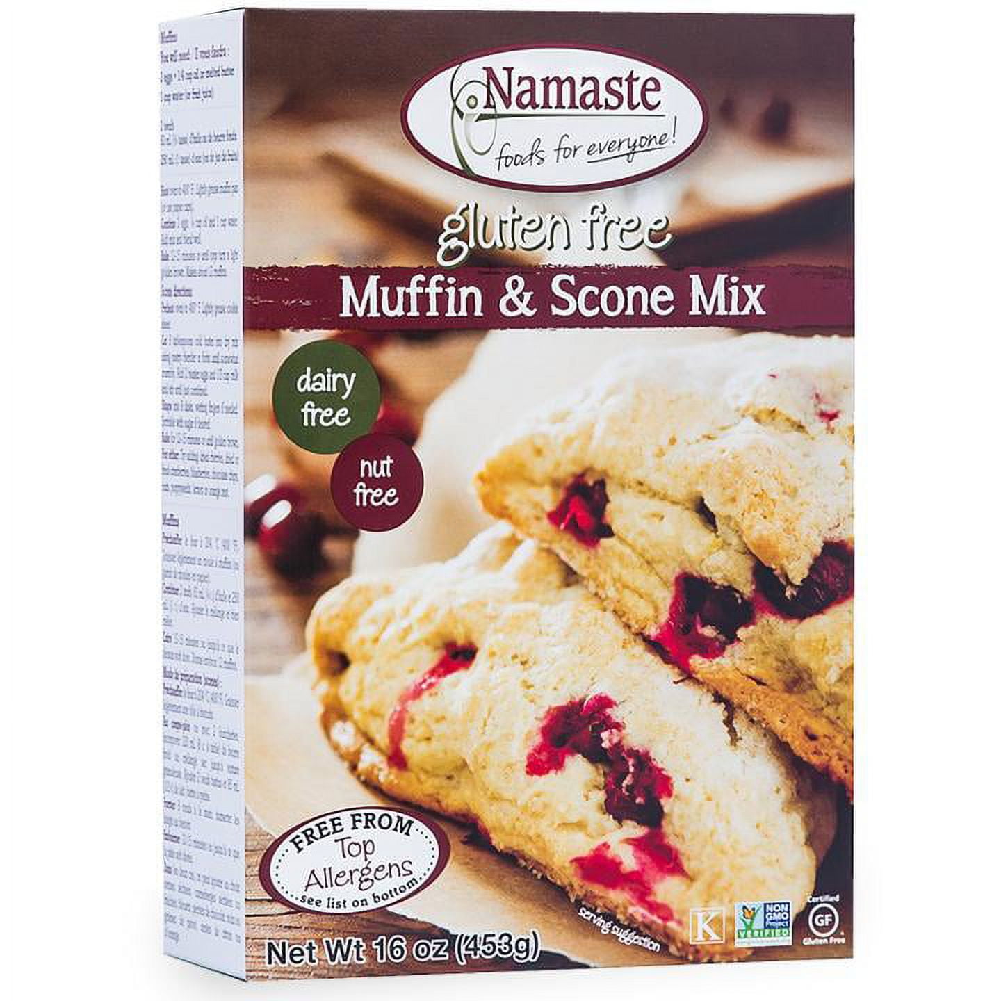 Namaste Foods Mix Muffin Gluten Free Wf Df, 16 OZ (Pack of 6) - Walmart.com