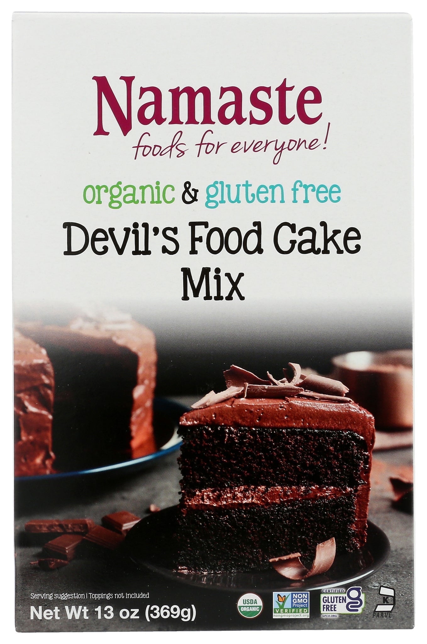 Namaste Foods Organic Cake Mix Gluten Free Devil's Food - 13 oz Pack of ...