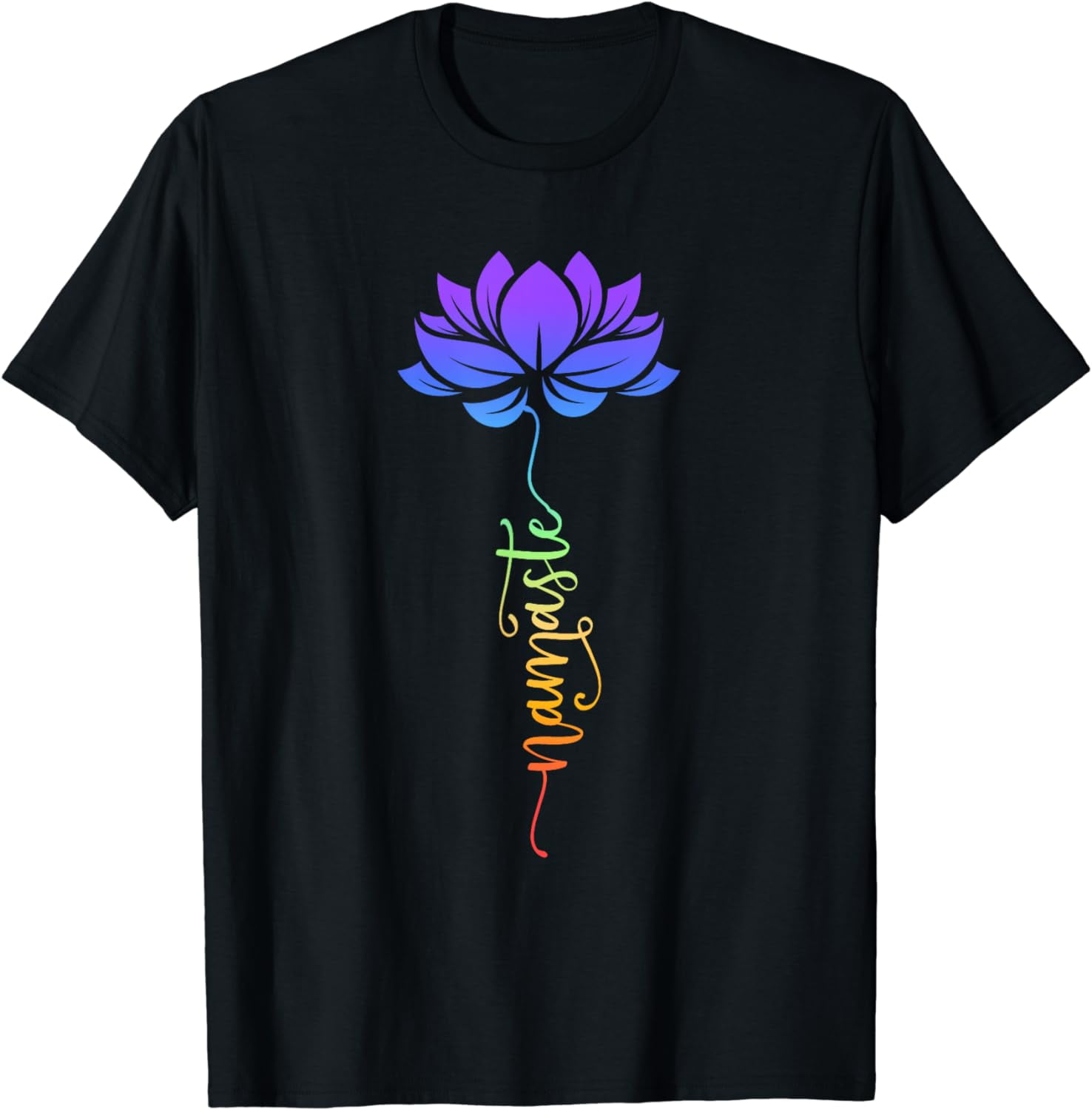 Namaste Lotus Flower Meditation Yoga T-Shirt - Walmart.com
