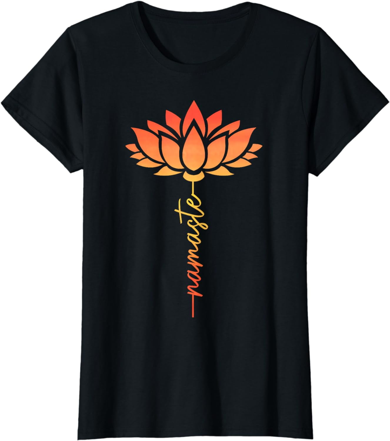 Namaste Lotus Flower Yoga Zen Buddhism Buddha Spiritual T-Shirt ...