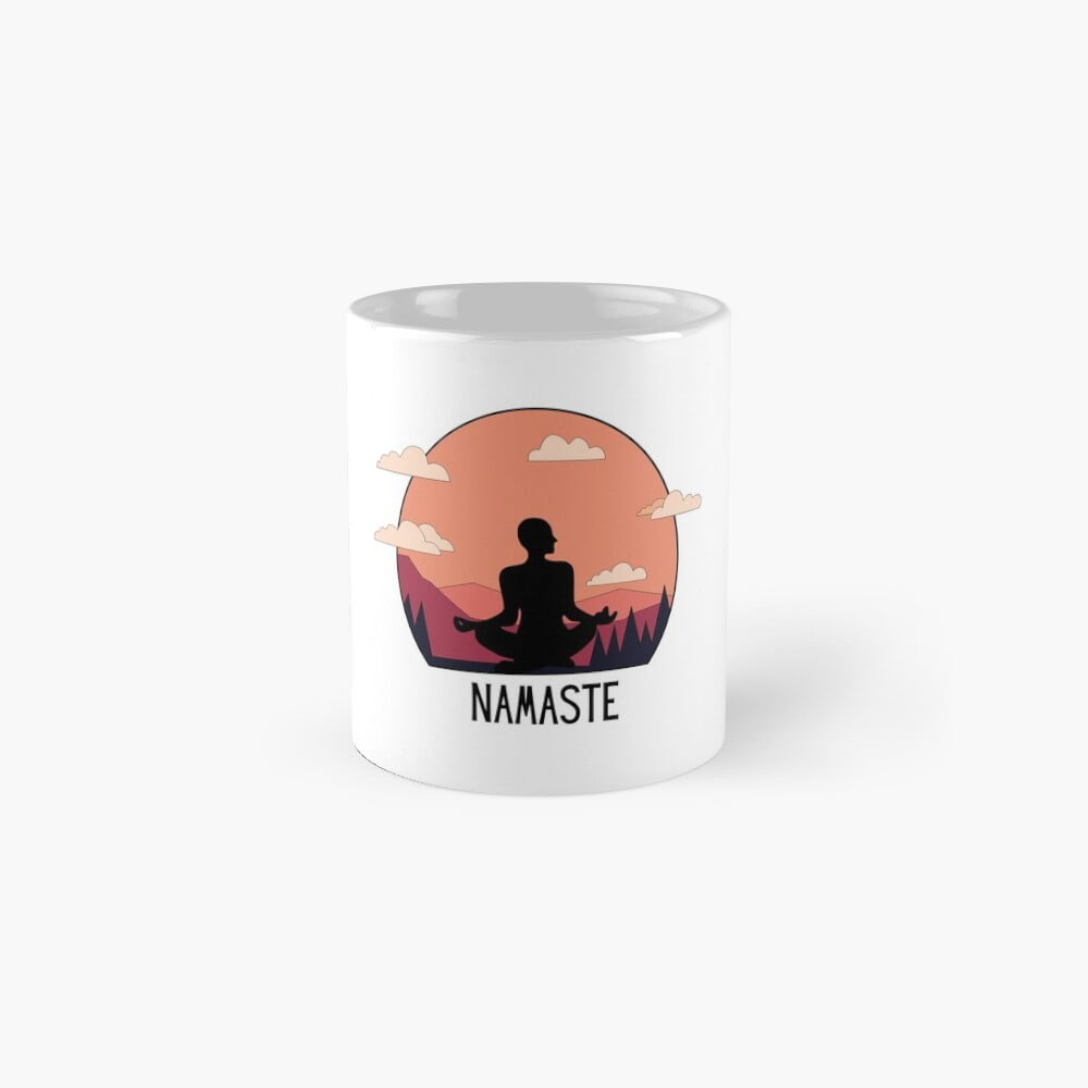 "Namaste” Meditation Design Classic Mug - Walmart.com