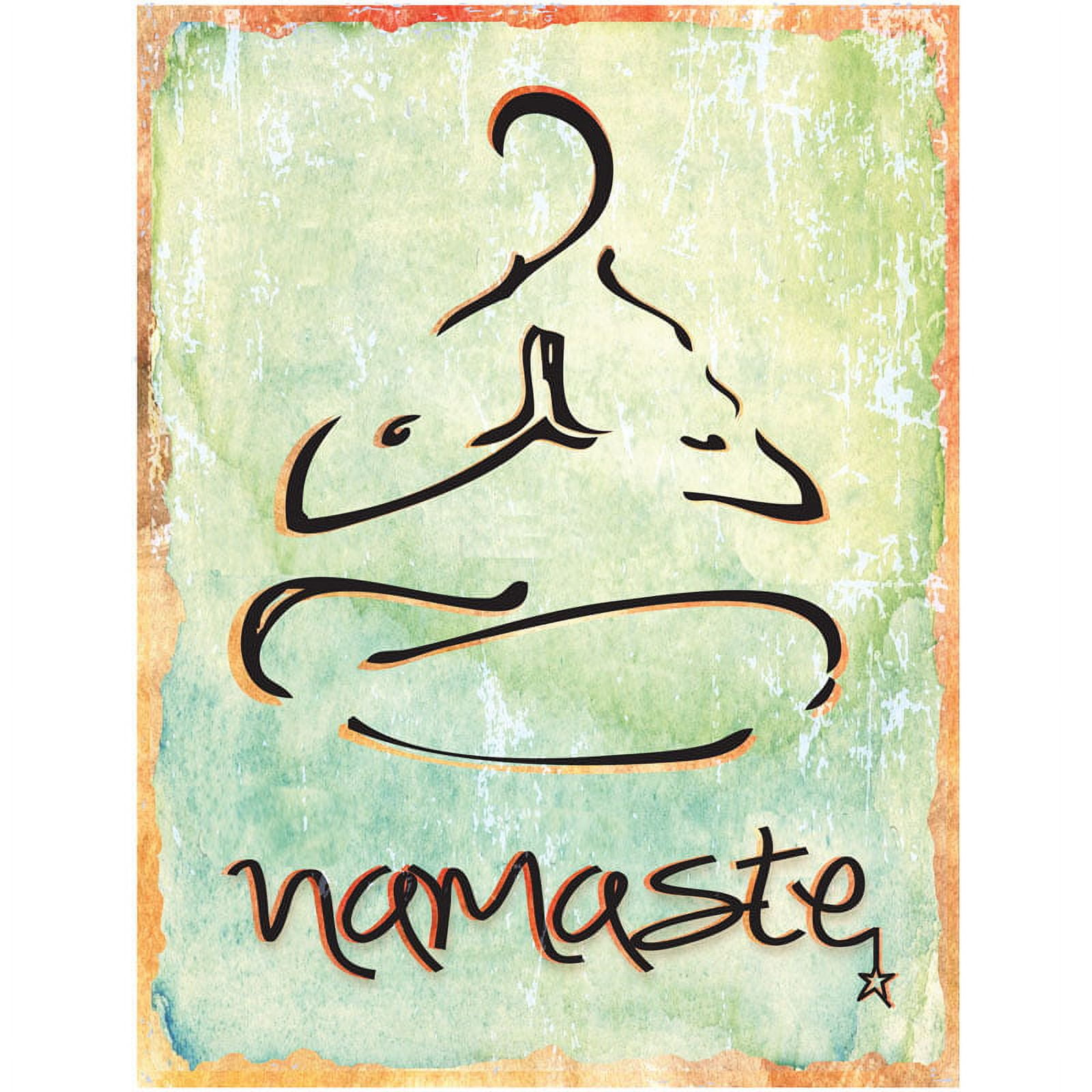 Namaste Metal Sign - Walmart.com