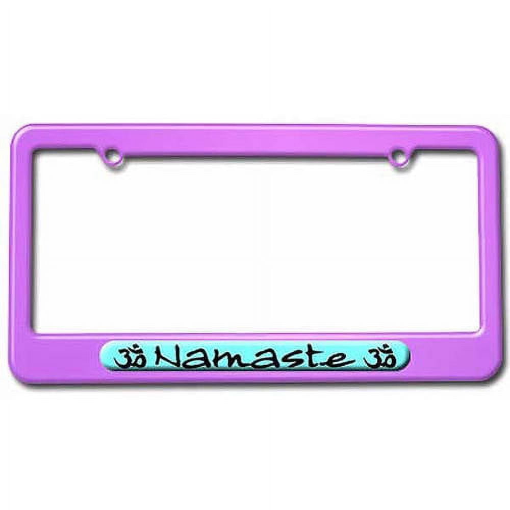 Namaste, Om Aum Yoga License Plate Tag Frame, Multiple Colors - Walmart.com