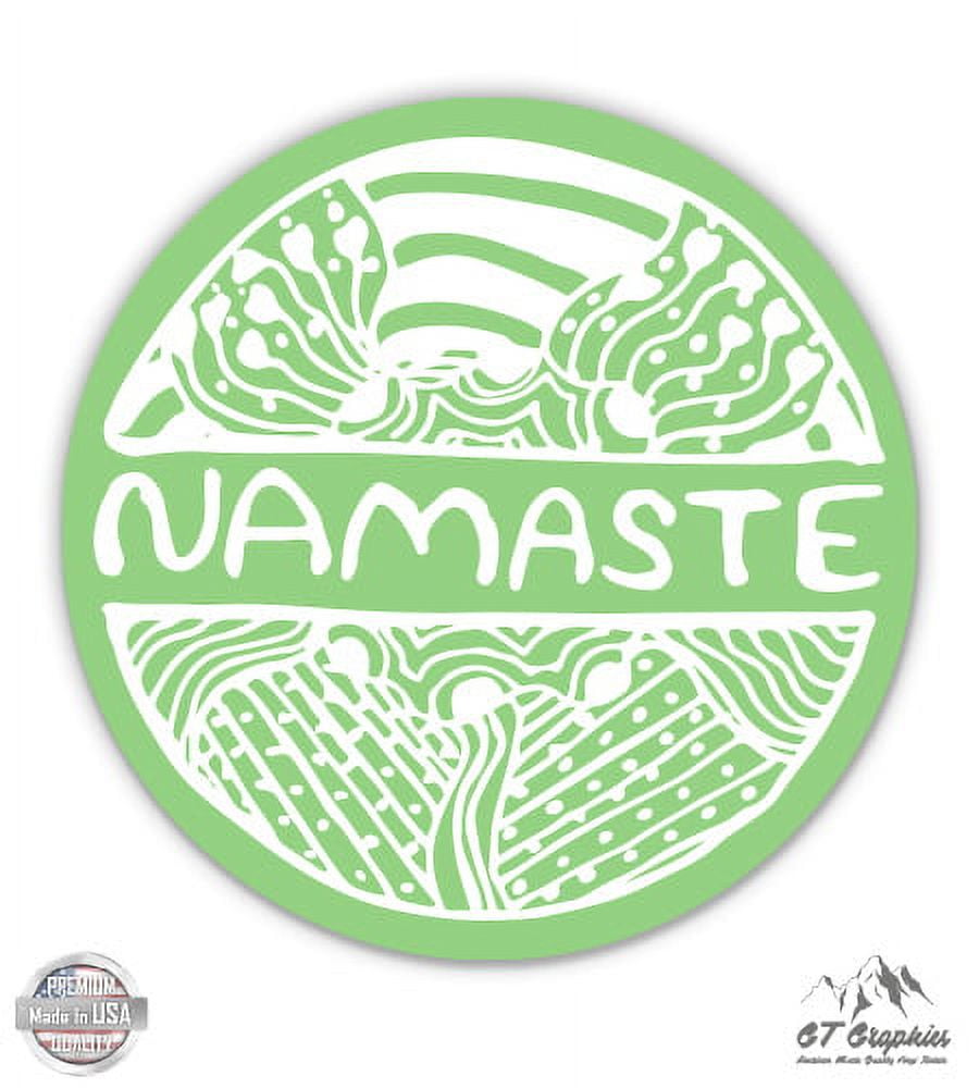 Namaste Om Lotus Pretty - 5" Vinyl Sticker - For Car Laptop I-Pad ...