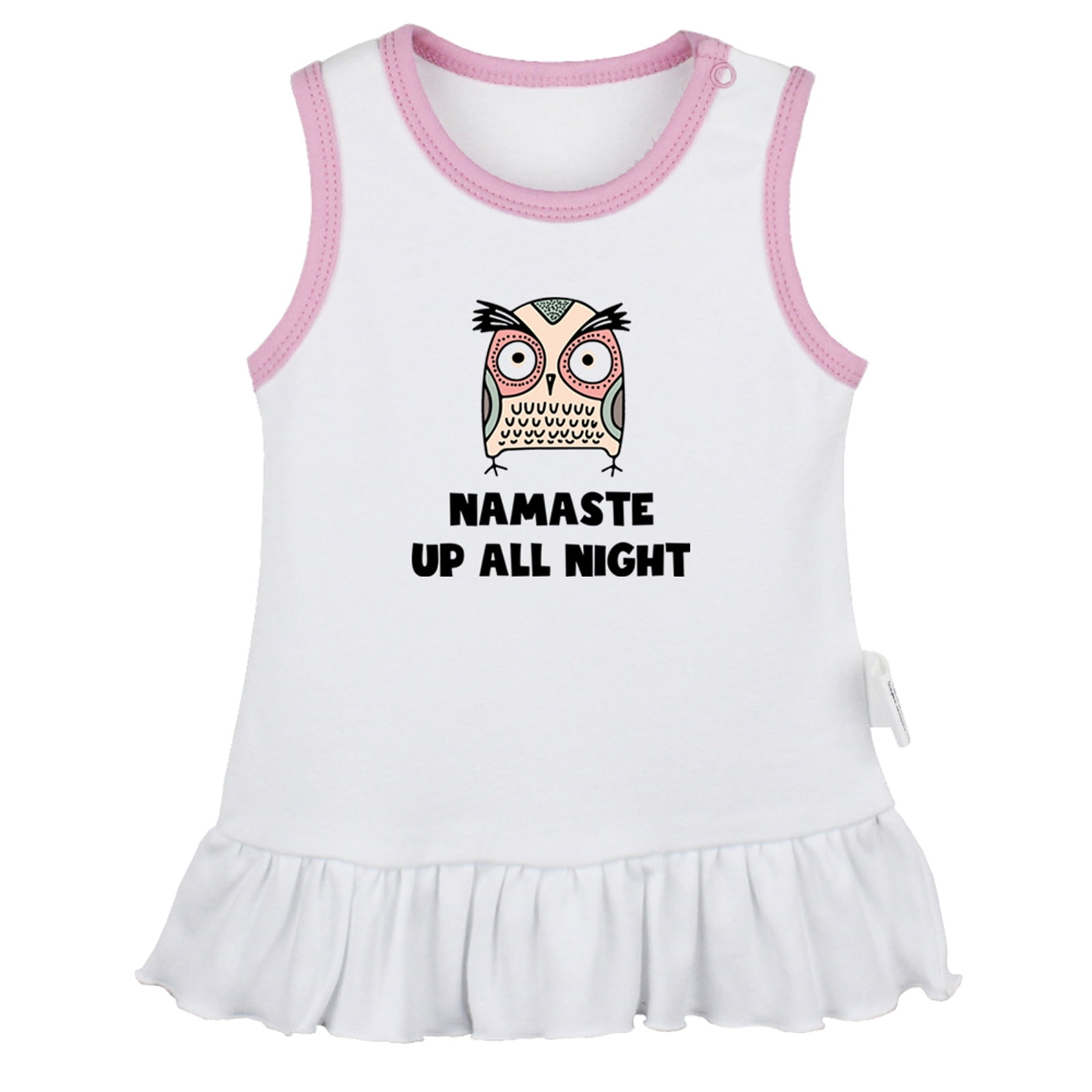 Namaste Up All Night Funny Dresses For Baby, Newborn Babies Skirts ...