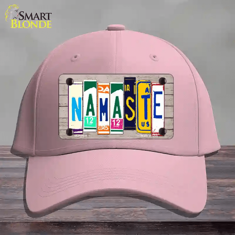Namaste Wood License Plate Art Novelty License Plate Hat Cotton Pink ...