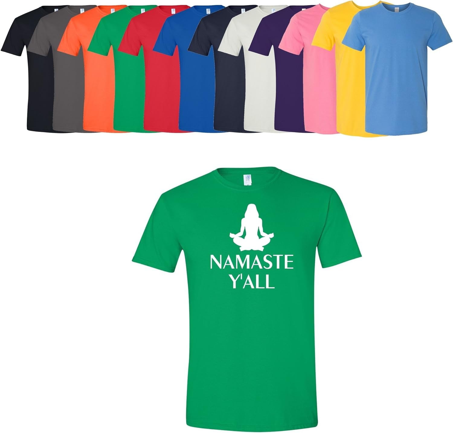 Namaste Y'all T-Shirt Womens Yoga Tee Assorted Colors And Sizes On ...
