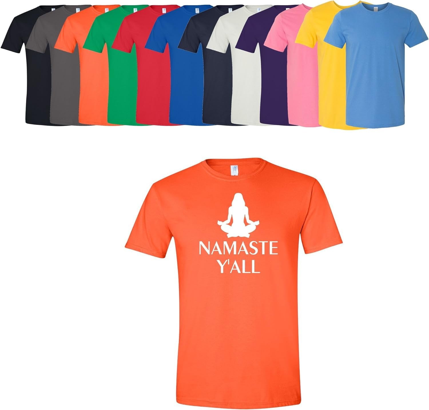 Namaste Y'all T-Shirt Womens Yoga Tee Assorted Colors And Sizes On ...