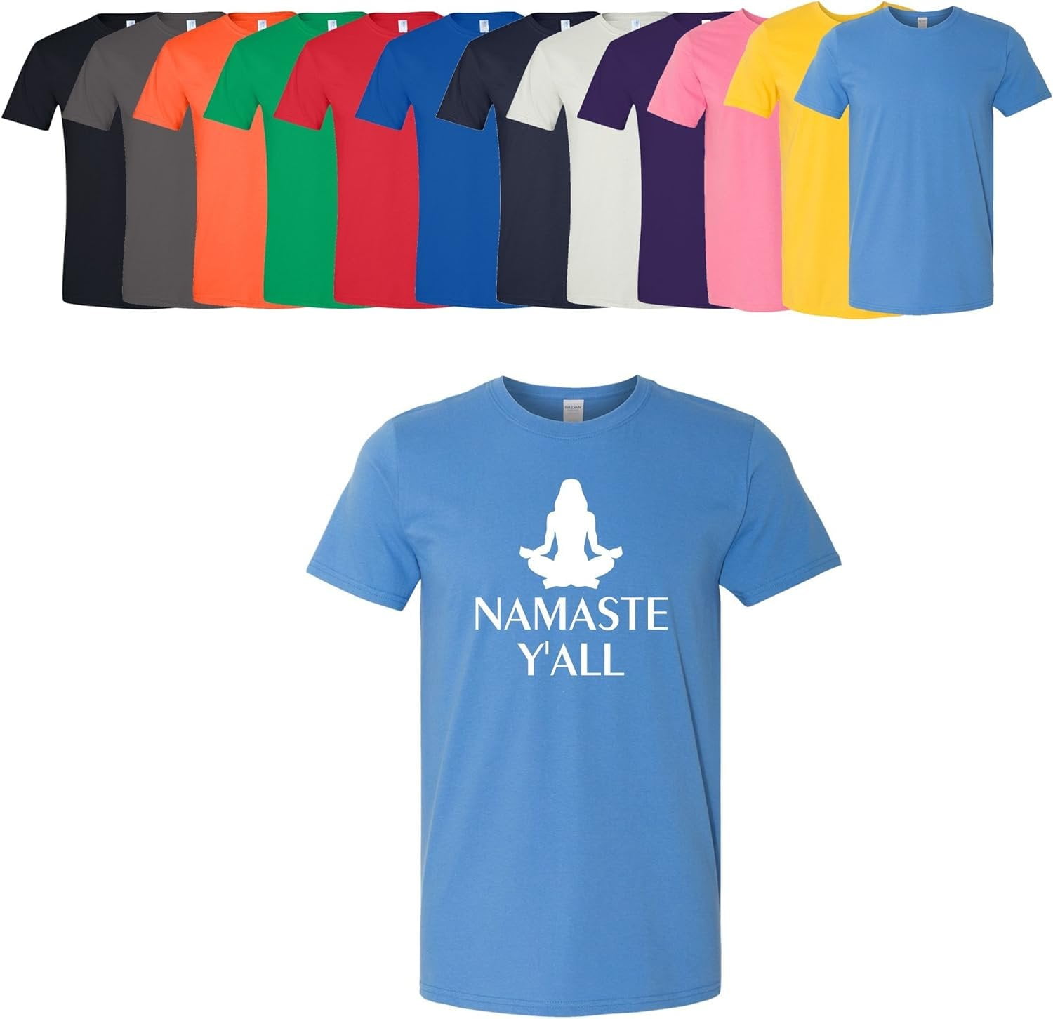 Namaste Y'all T-Shirt Womens Yoga Tee Assorted Colors And Sizes On ...