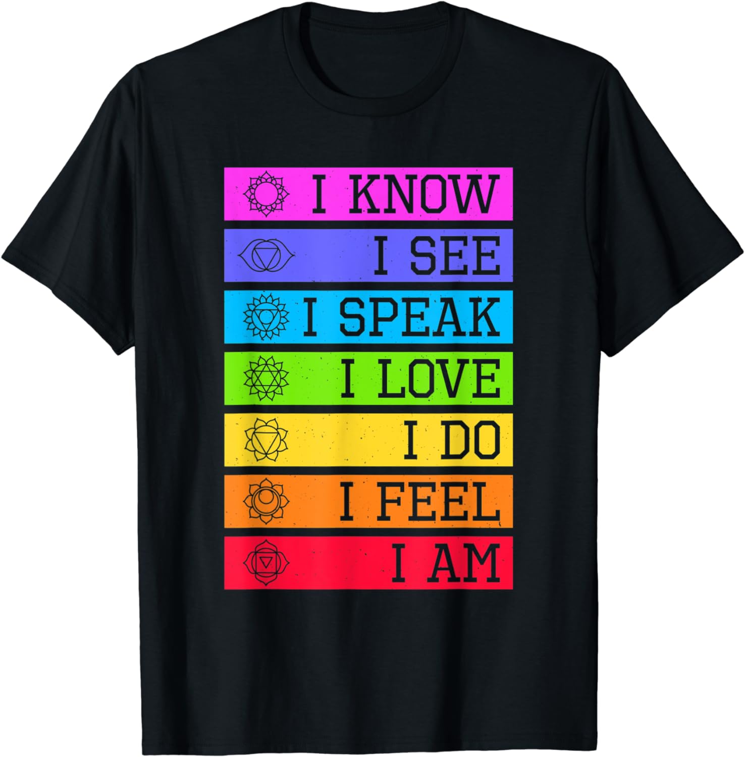 Namaste Yoga Meditation 7 Chakras Spiritual T-Shirt - Walmart.com