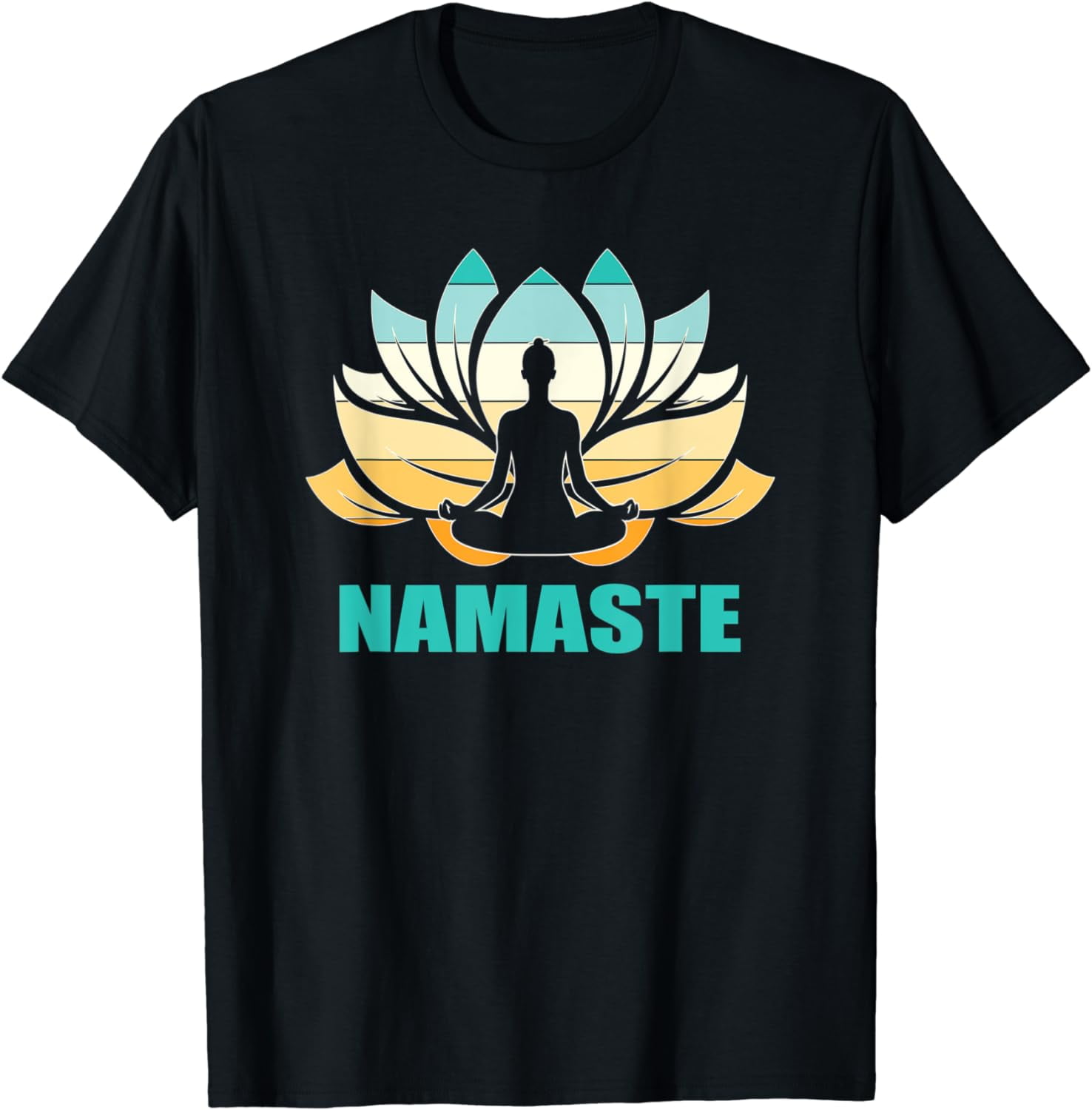 Namaste Yoga Pose Meditation Gifts Outdoor For Her women men T-Shirt ...