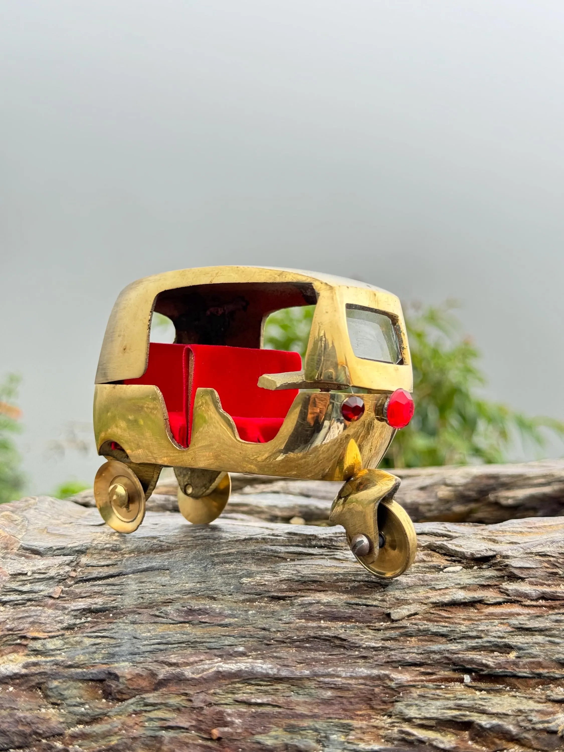 NamasteHimalayas Indian Auto Ricksha Brass Miniature | Indian Taxi ...
