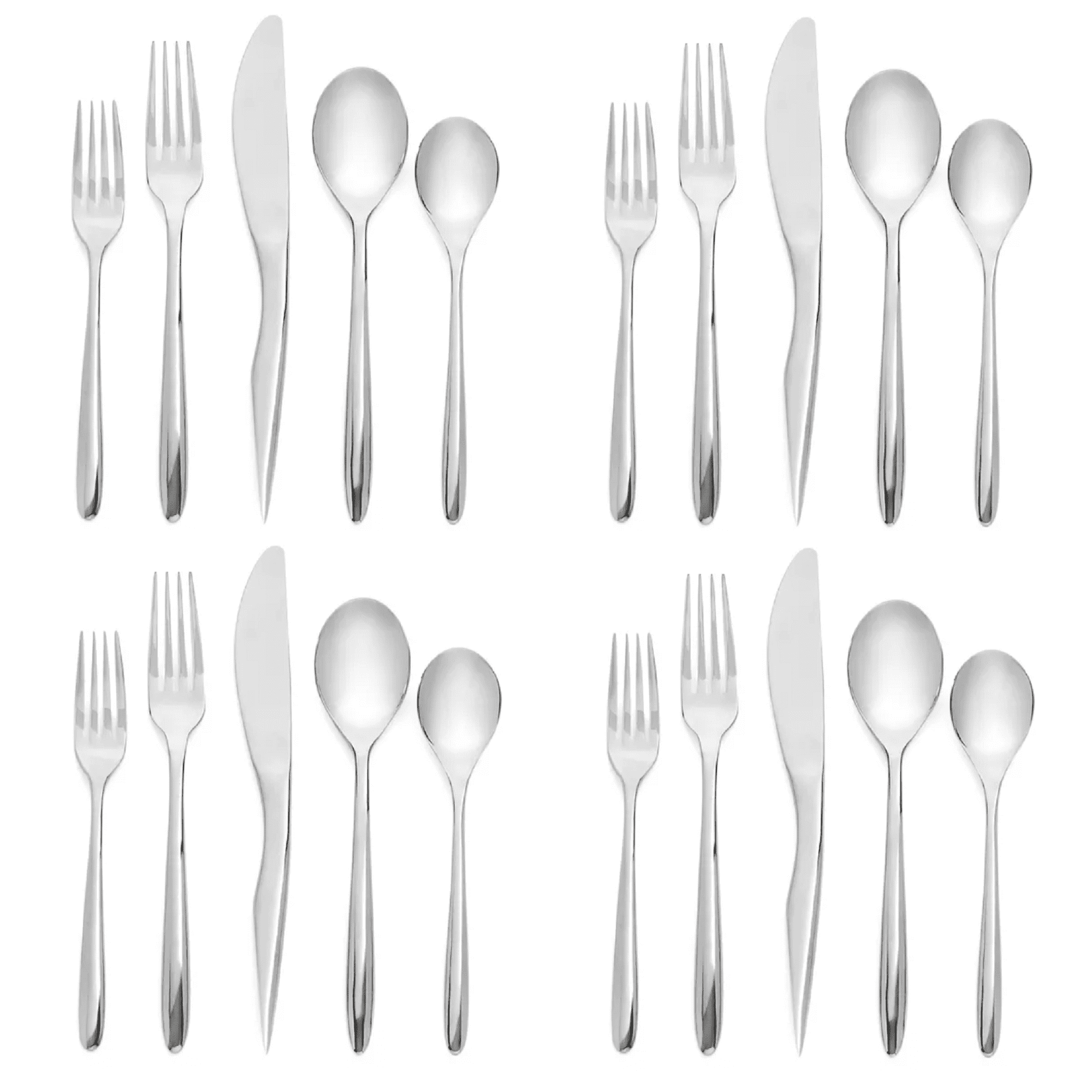 Nambe Dune 18/10 Stainless Steel 20pc. Flatware Set (Service for Four ...