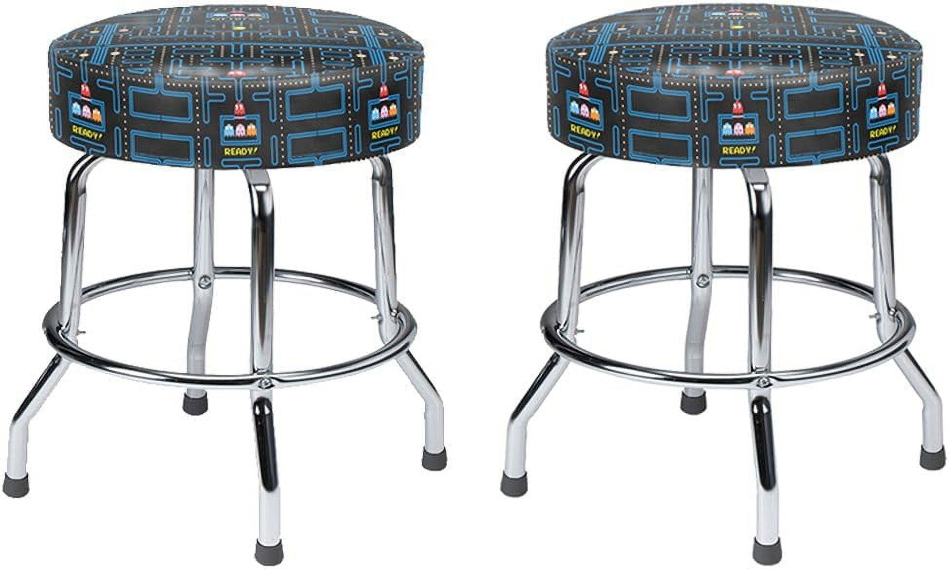 Namco 19" Pac Man Arcade Game Cocktail Table Swivel Bar Stools - Set of ...