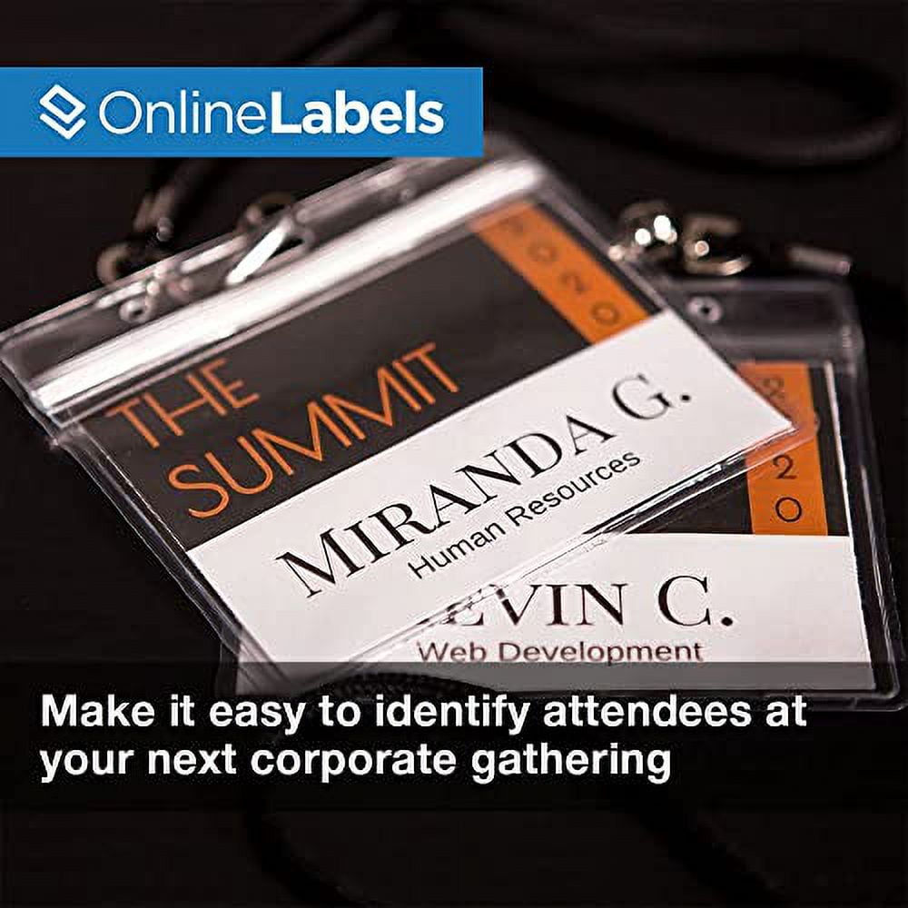 Name Badge Inserts - 4 x 3 - Cardstock - Pack of 600, 100 Sheets ...