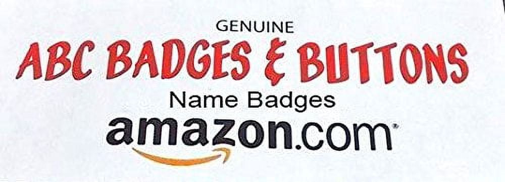 Name Badges with Pin Fasteners UNATTACHED - 100 Pack Kit Includes ...