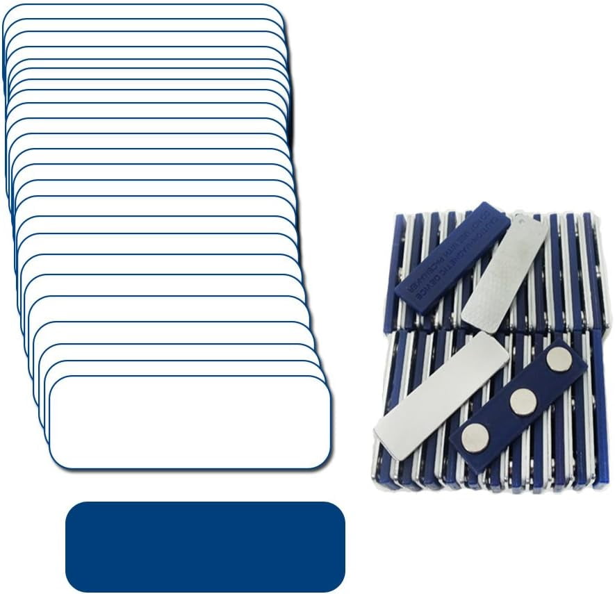 Name Badges with Super Strong Magnetic Fasteners UNATTACHED - 25 Pack ...