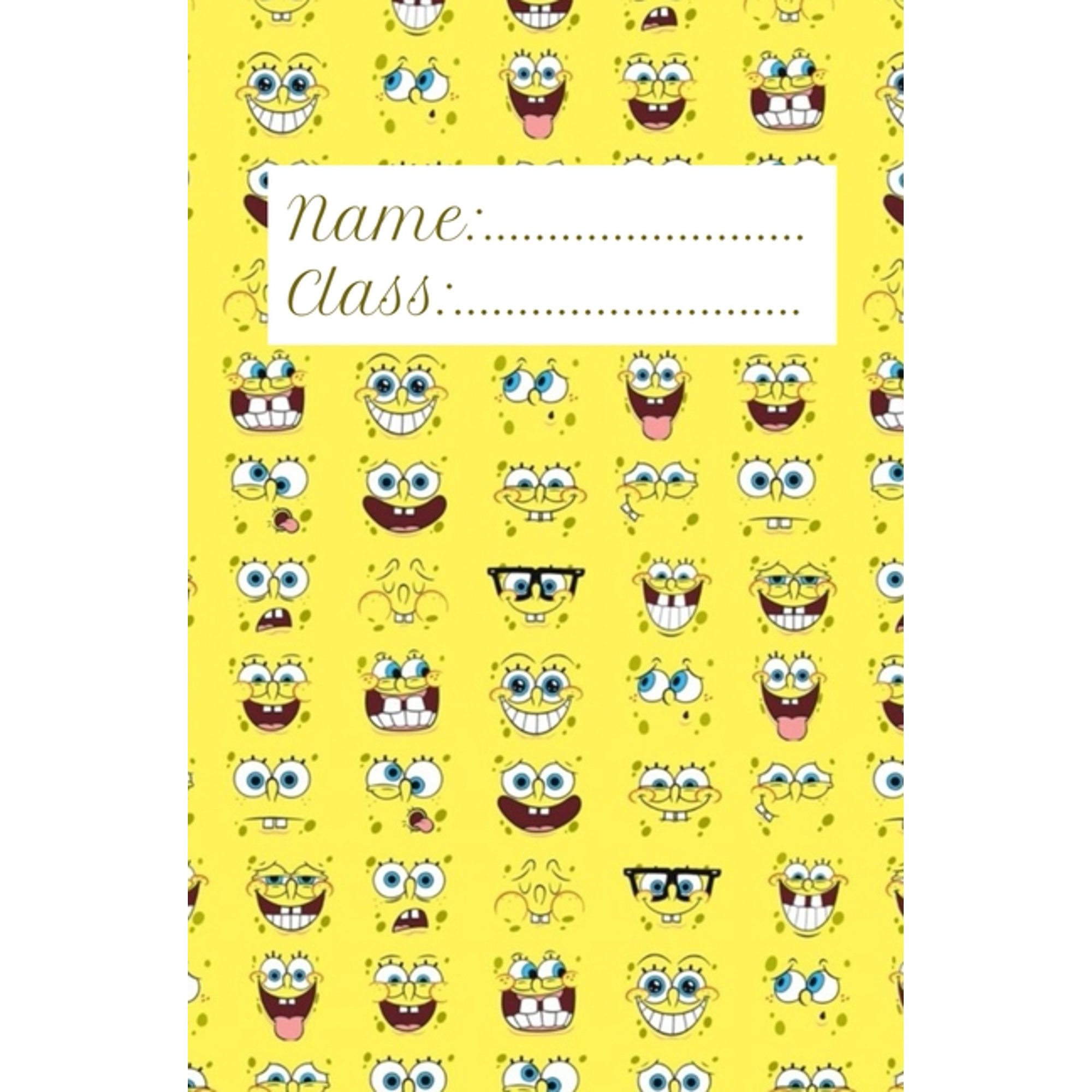 Spongebob Thinking Name Tag