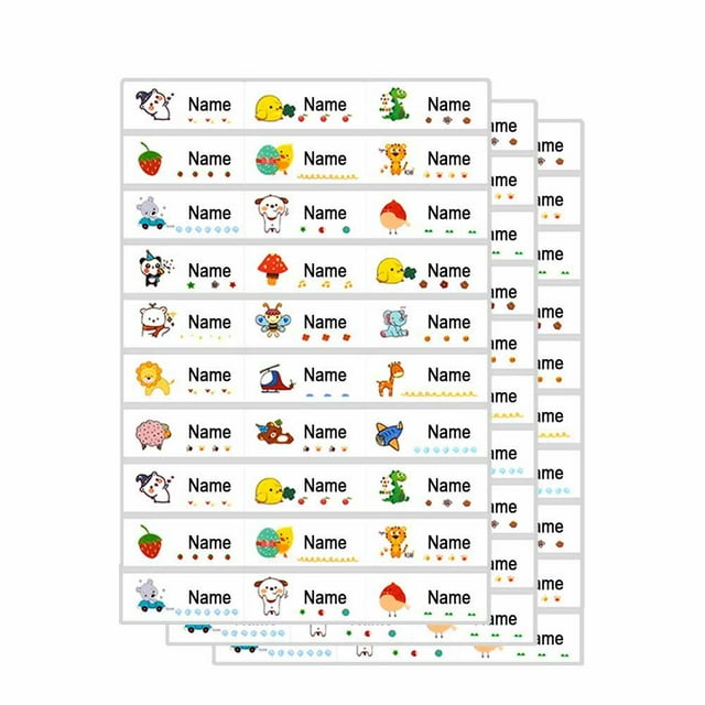 Name Labels for Kids School, Custom Stickers Clothing Labels for Kids ...