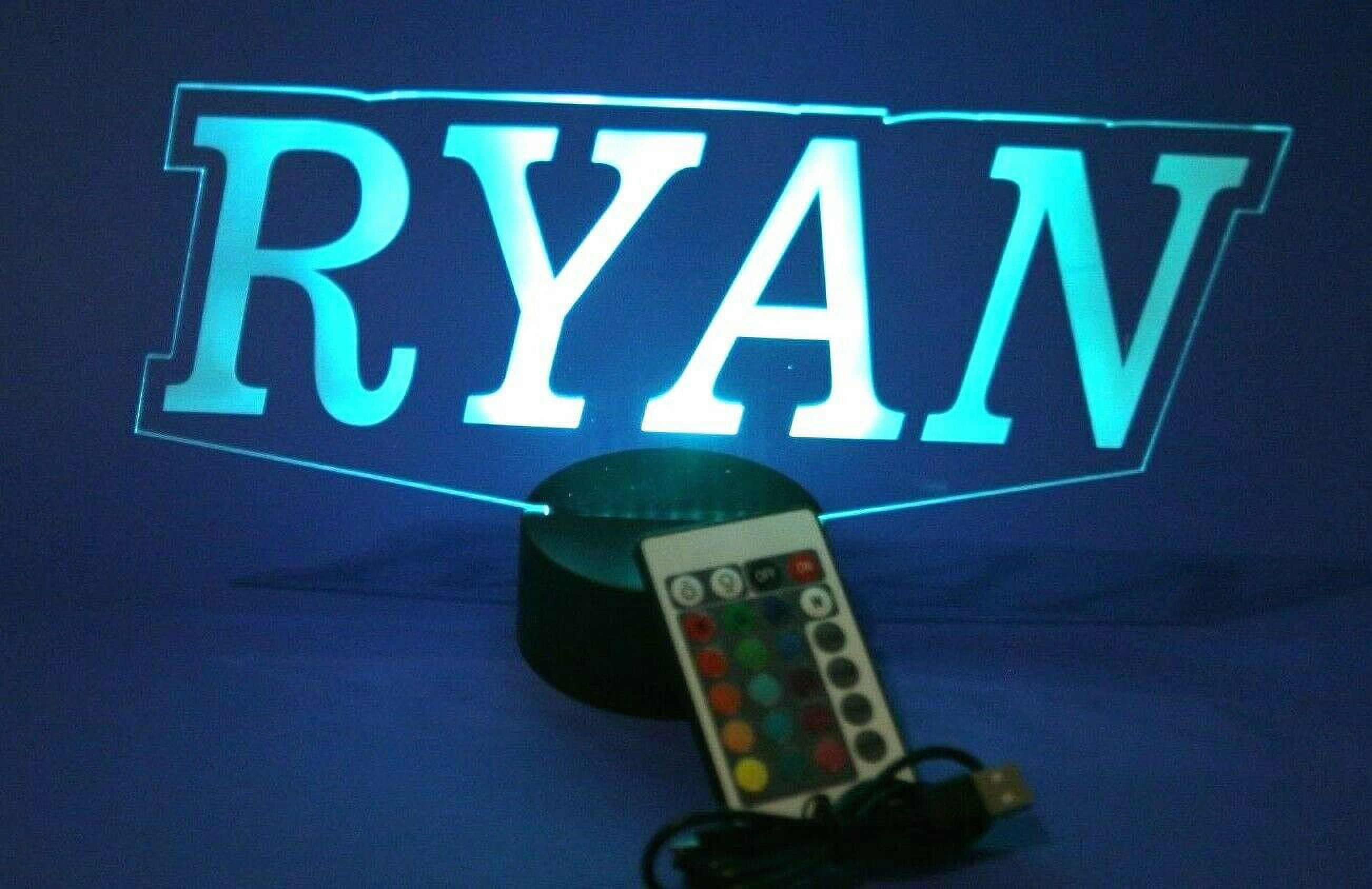 Name Light Up Lamp Any Name Shape Lamp LED Personalized Engraved Create ...