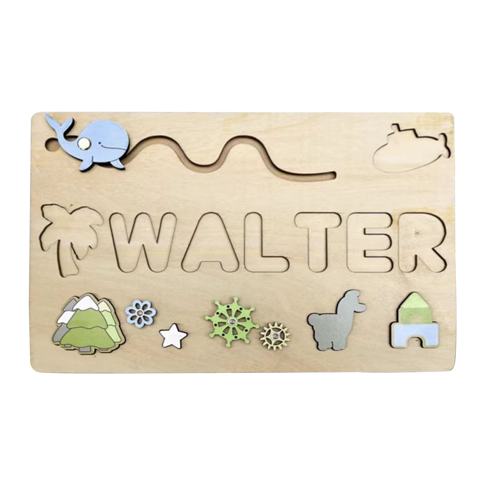 Name Puzzle For Kids Personalized Baby Gifts With Engraved Text On Back ...